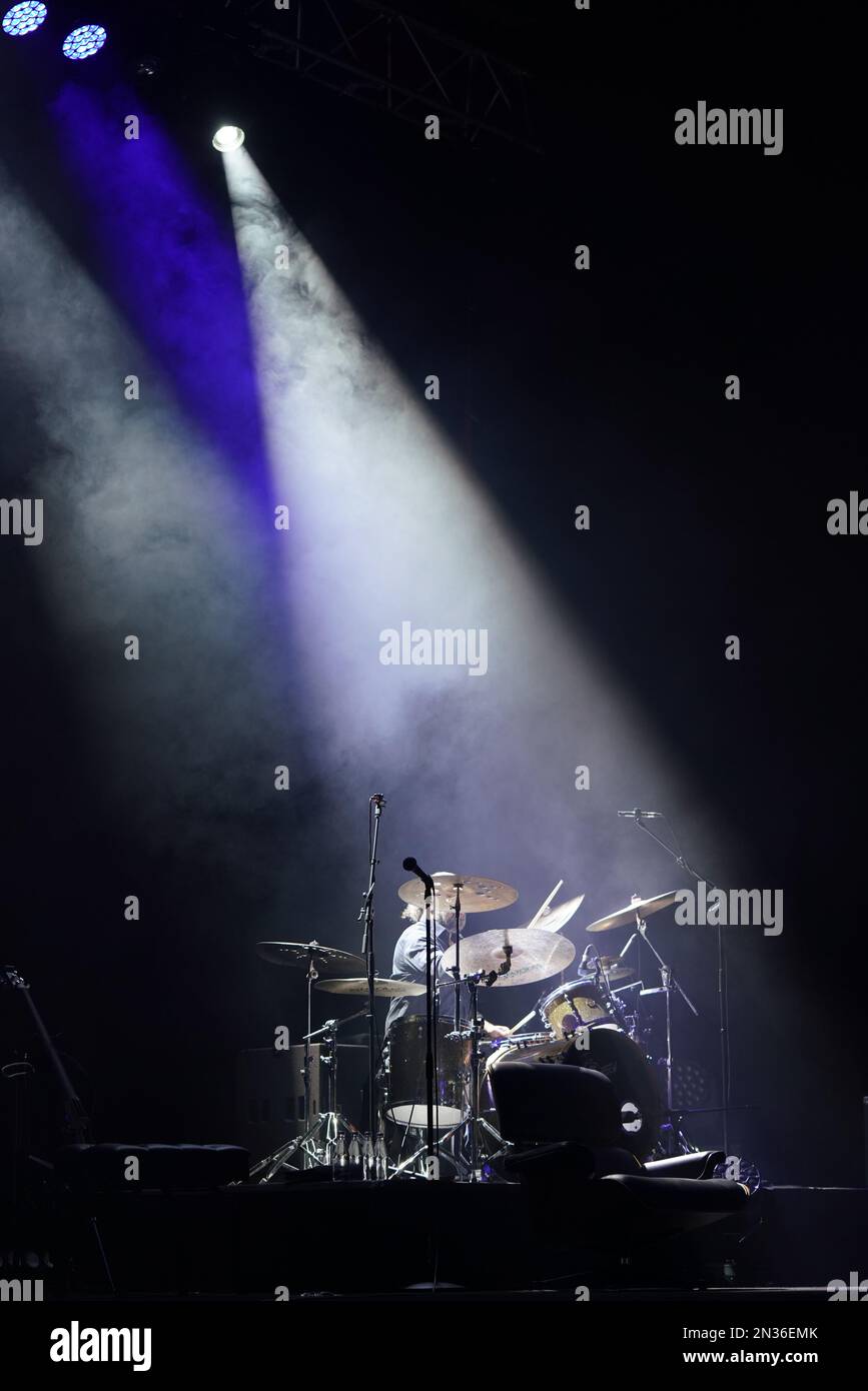 ISTANBUL, TURKIYE - SEPTEMBER 14, 2022: Turkish singer Teoman concert ...