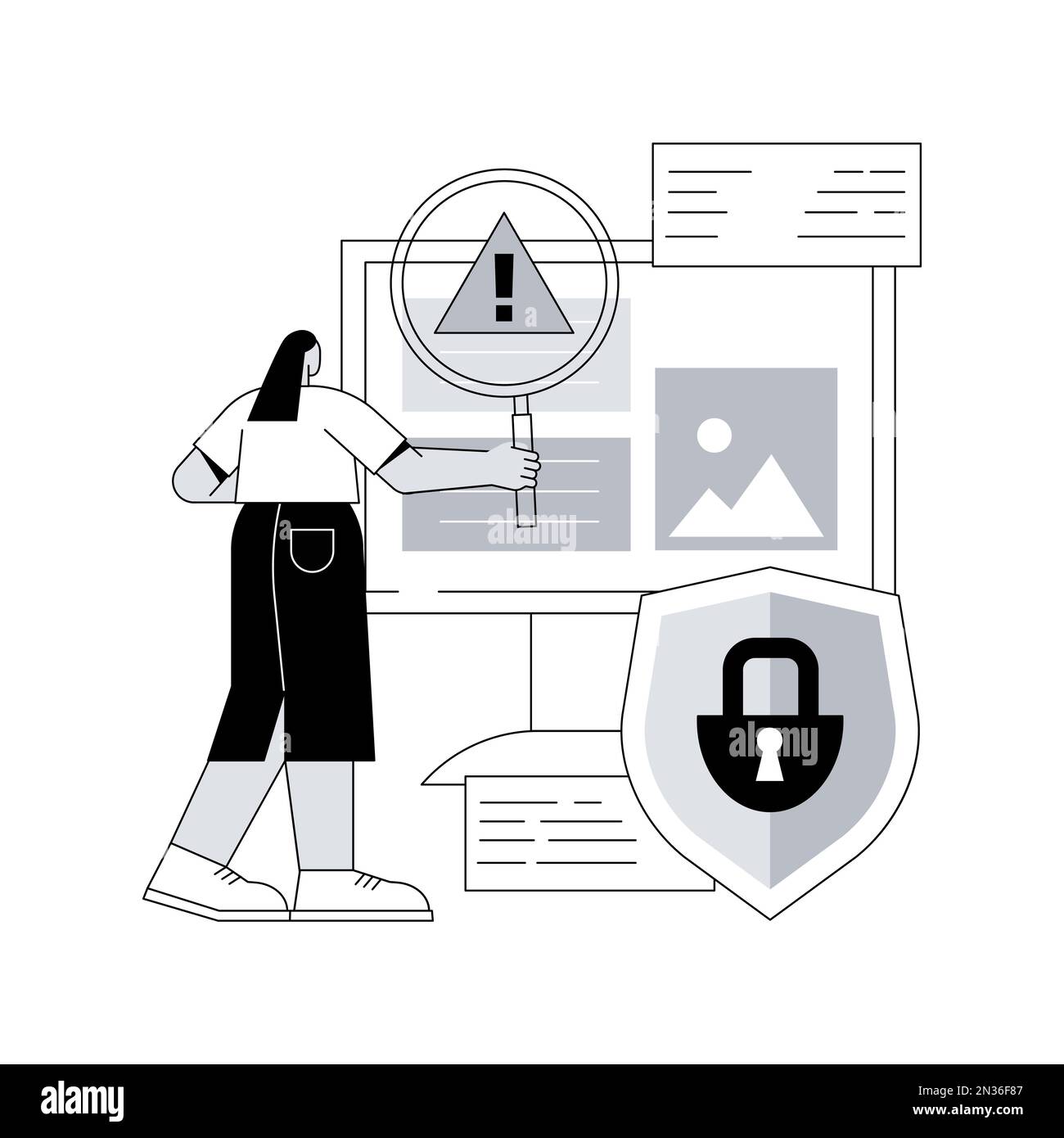 Media content control abstract concept vector illustration. Content ...