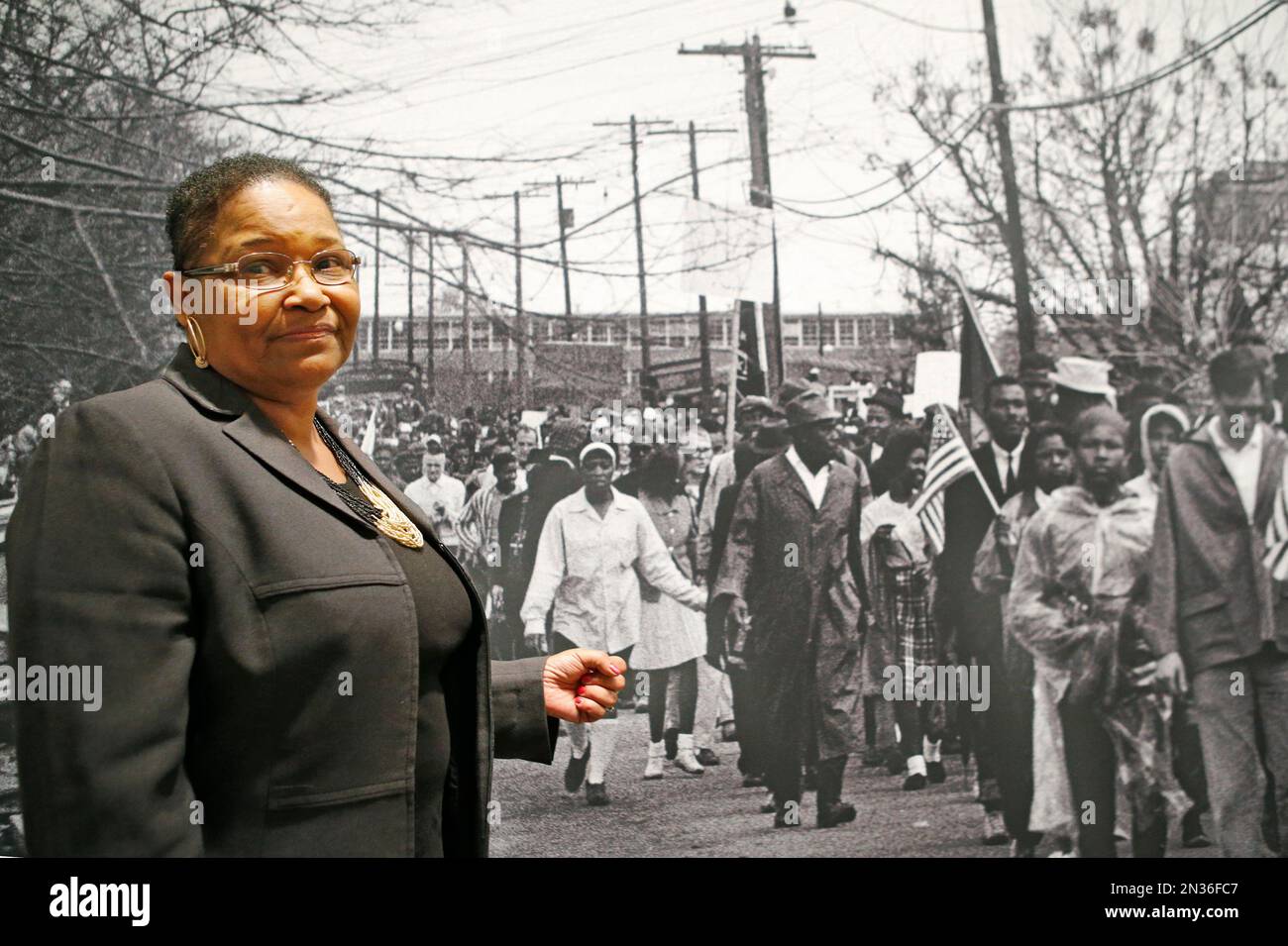 Lynda Blackmon Lowery pauses during an appearance at a pre-Martin ...