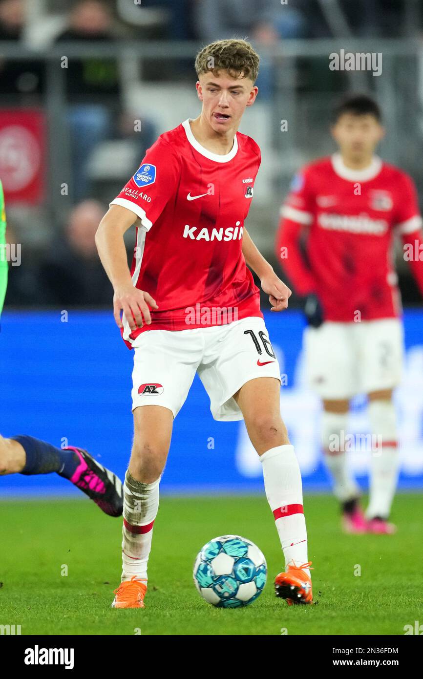 ALKMAAR - Sven Mijnans of AZ Alkmaar during the round of 16 of the TOTO KNVB Cup between AZ ...