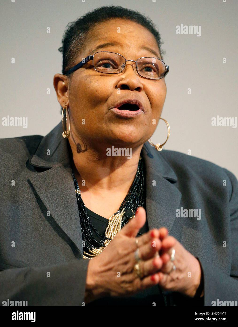 Lynda Blackmon Lowery speaks during an appearance at the New York ...