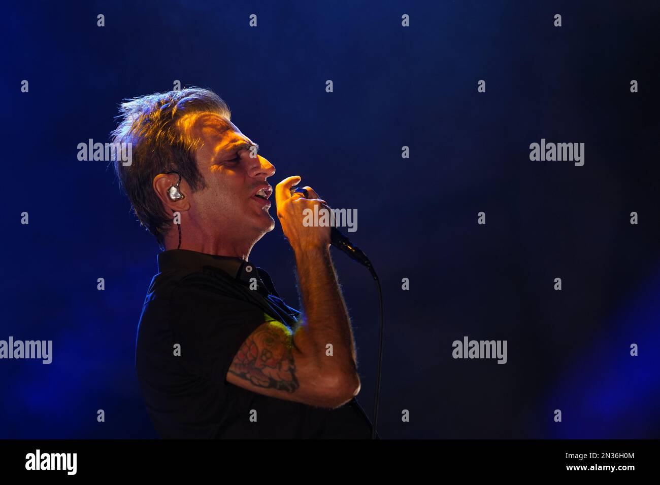 ISTANBUL, TURKIYE - SEPTEMBER 14, 2022: Turkish singer Teoman concert ...