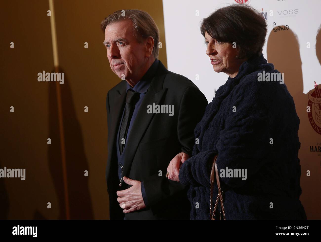Actor Timothy Spall arrives with wife Shane Spall, at the May Fair ...