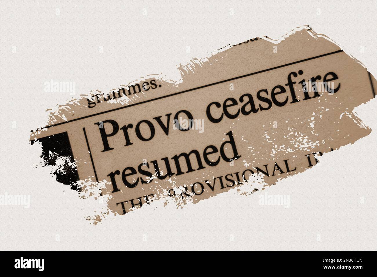 Provo ceasefire resumed - news story from 1975 newspaper headline ...
