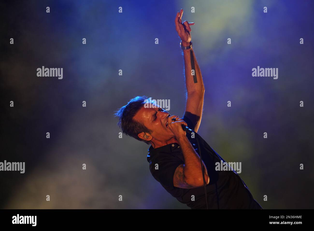 ISTANBUL, TURKIYE - SEPTEMBER 14, 2022: Turkish singer Teoman concert ...