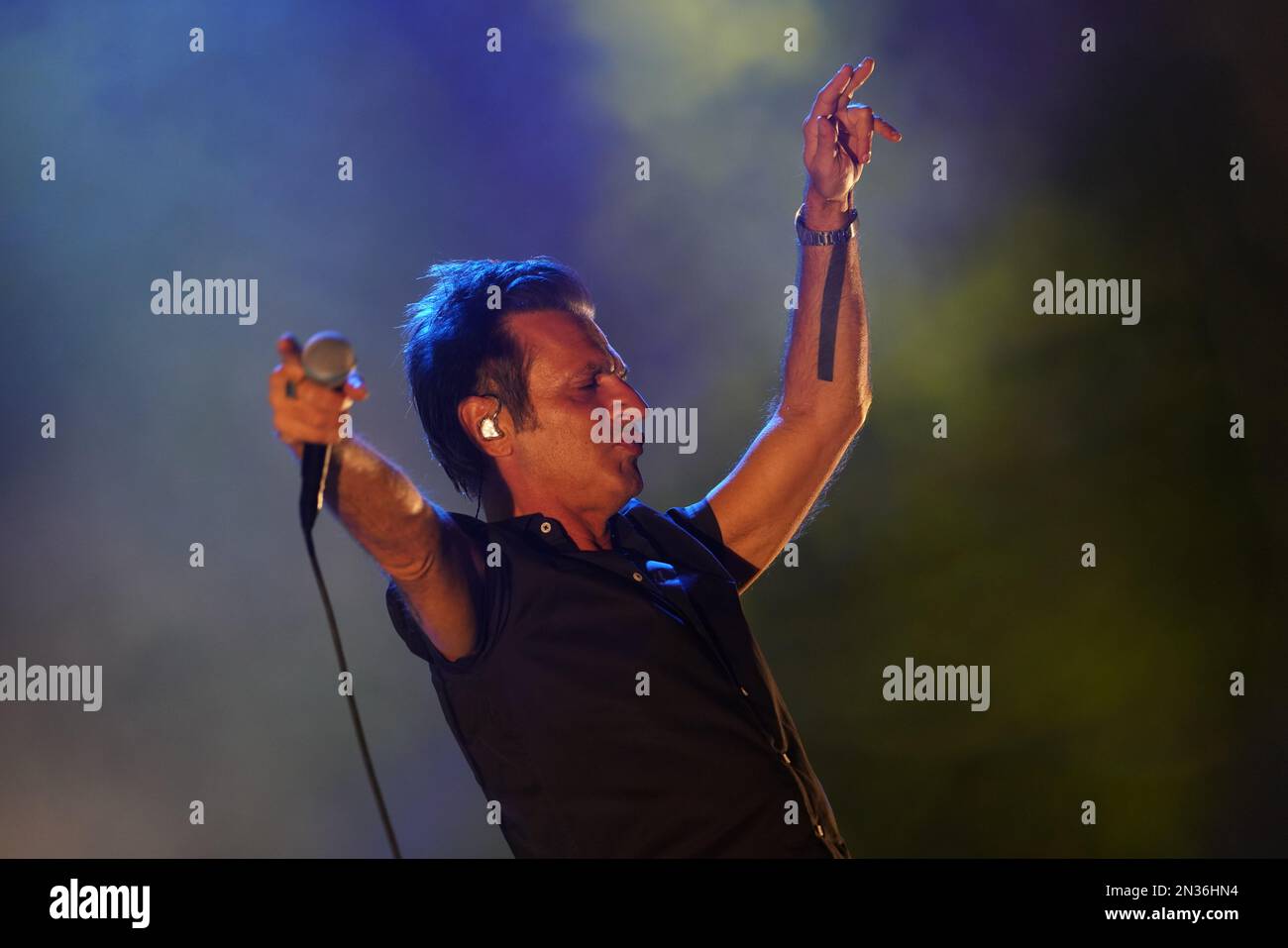 ISTANBUL, TURKIYE - SEPTEMBER 14, 2022: Turkish singer Teoman concert ...