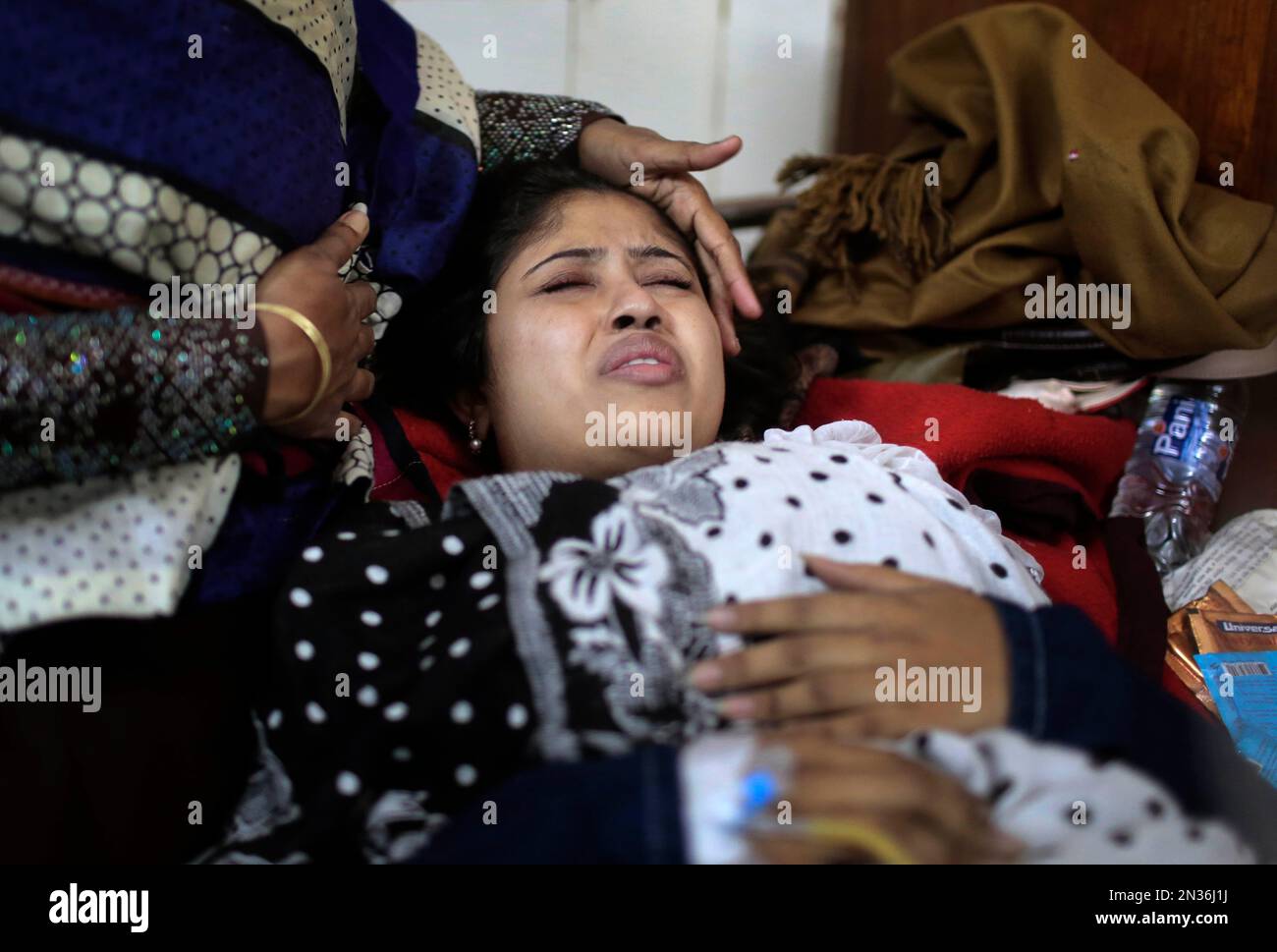 Sharmin Akhtar, 19, a Bangladeshi student of Eden Mohila College ...