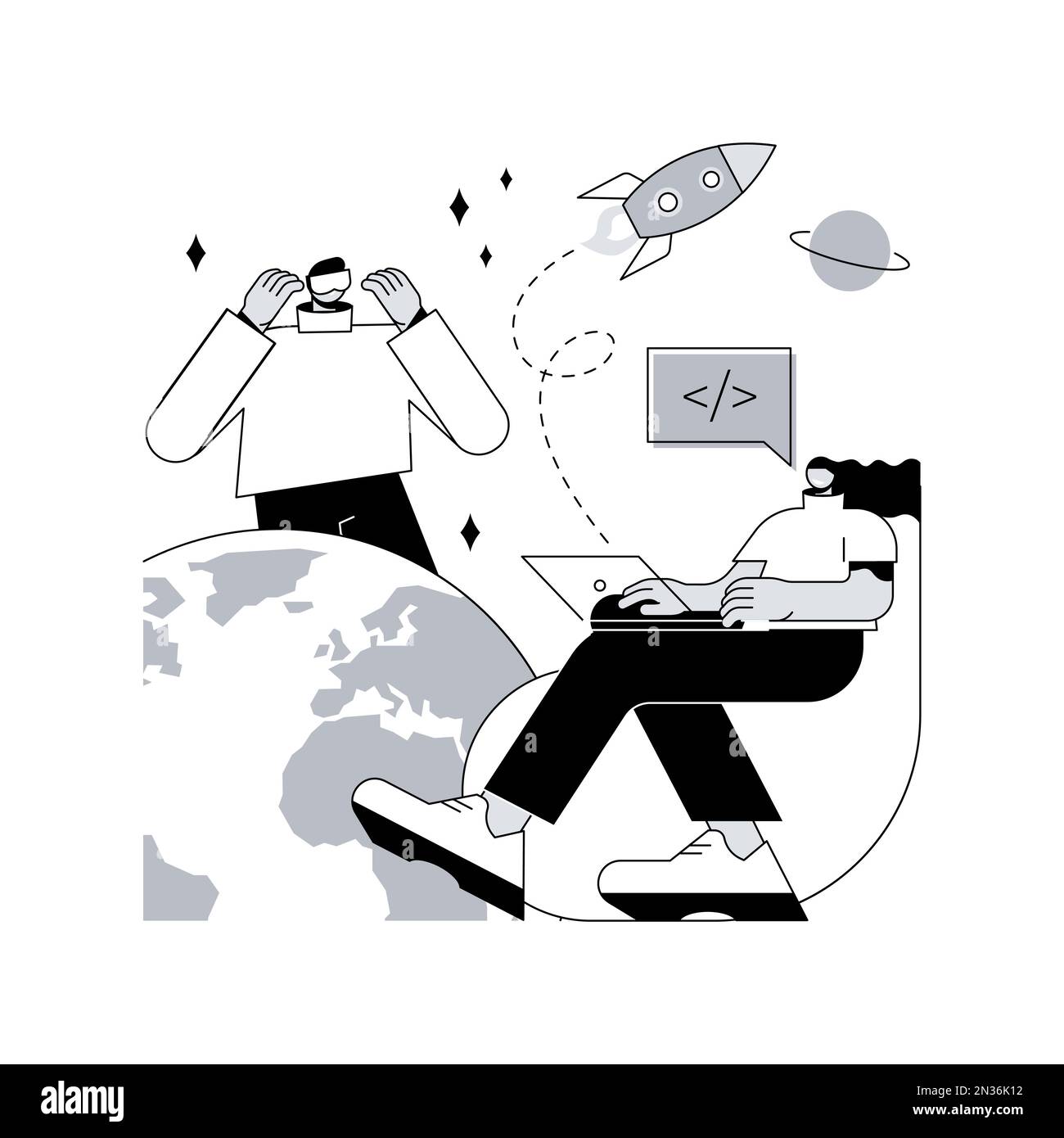 Simulated digital environment Stock Vector Images - Alamy