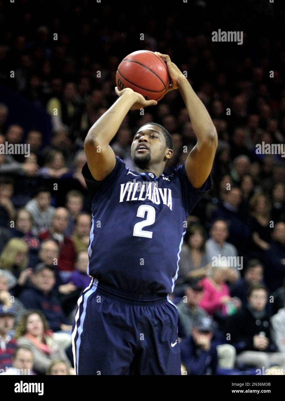 Villanova's Kris Jenkins (2) in NCAA college basketball action against ...