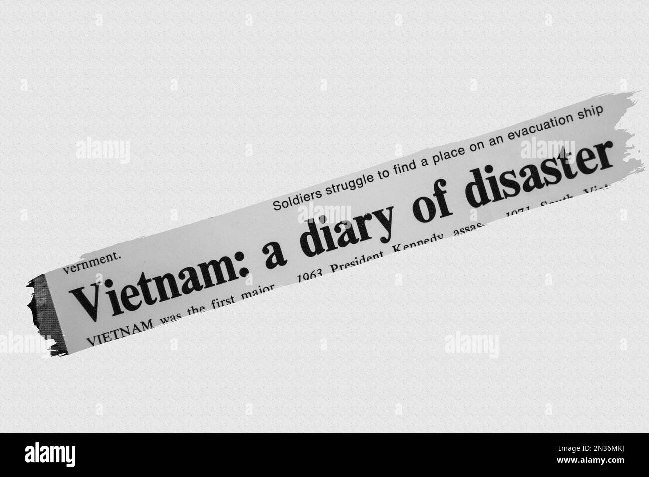 Vietnam, a diary of disaster - news story from 1975 newspaper headline ...