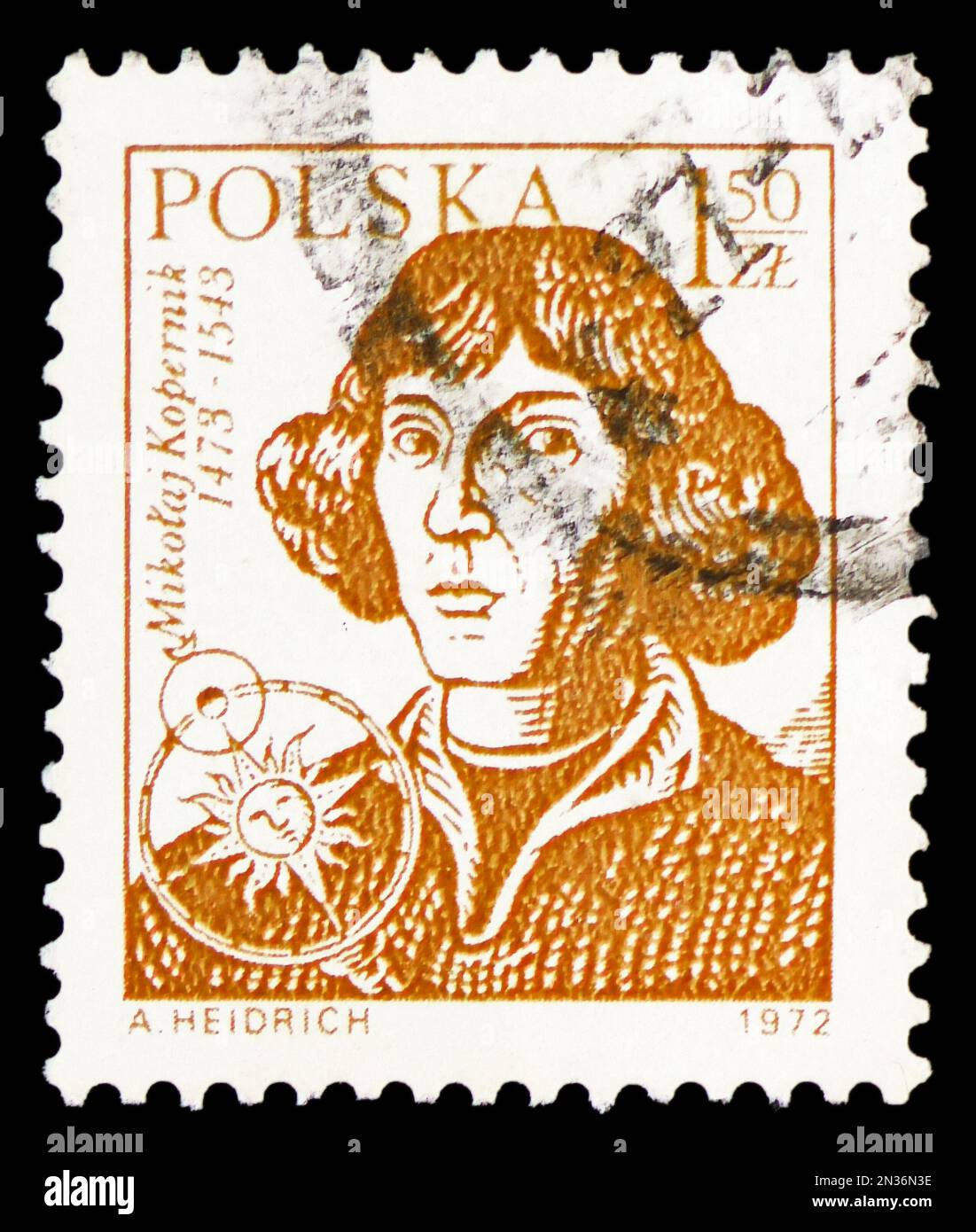 MOSCOW, RUSSIA - FEBRUARY 4, 2023: Postage stamp printed in Poland ...