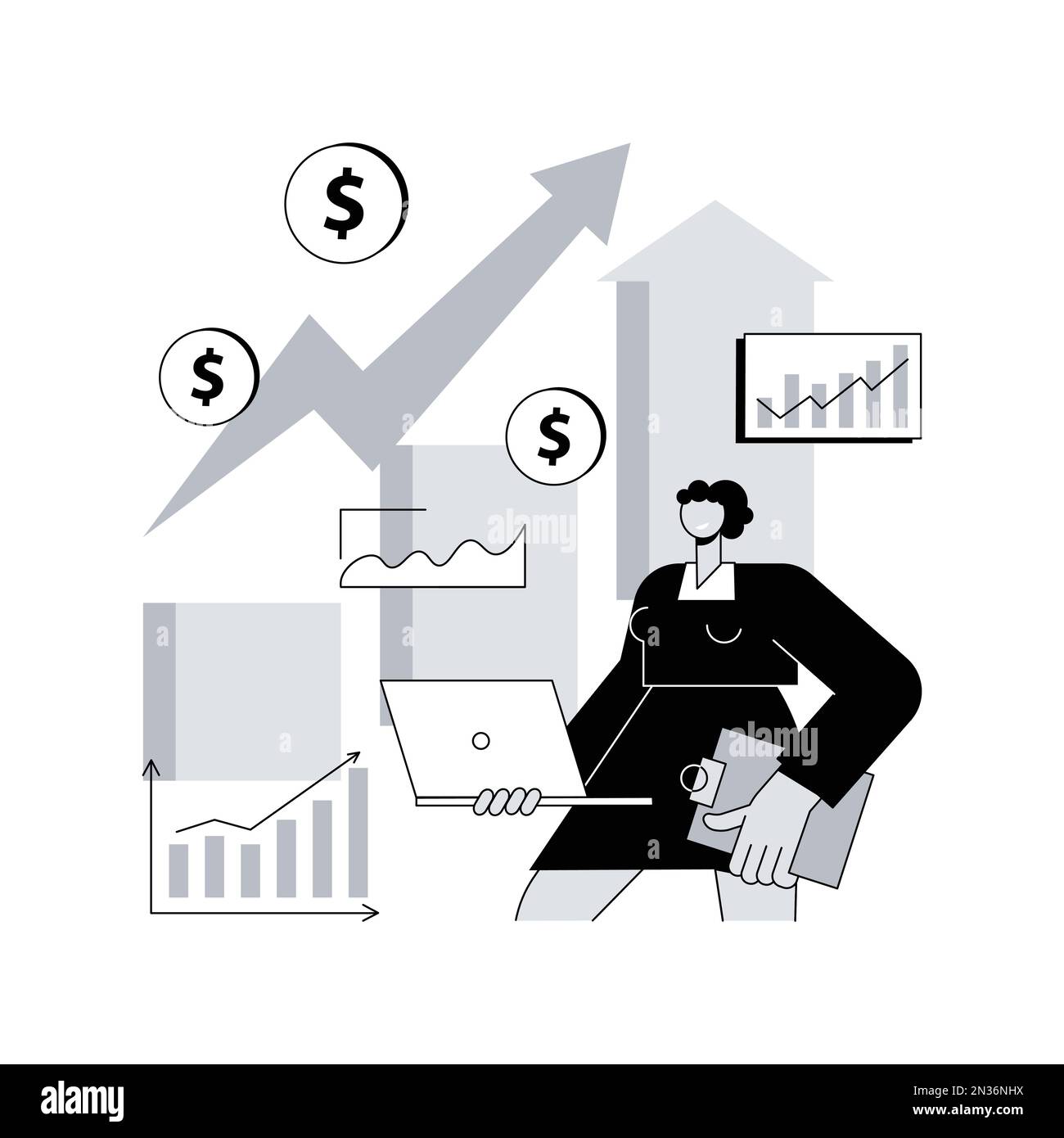 Sales Forecasting Clipart