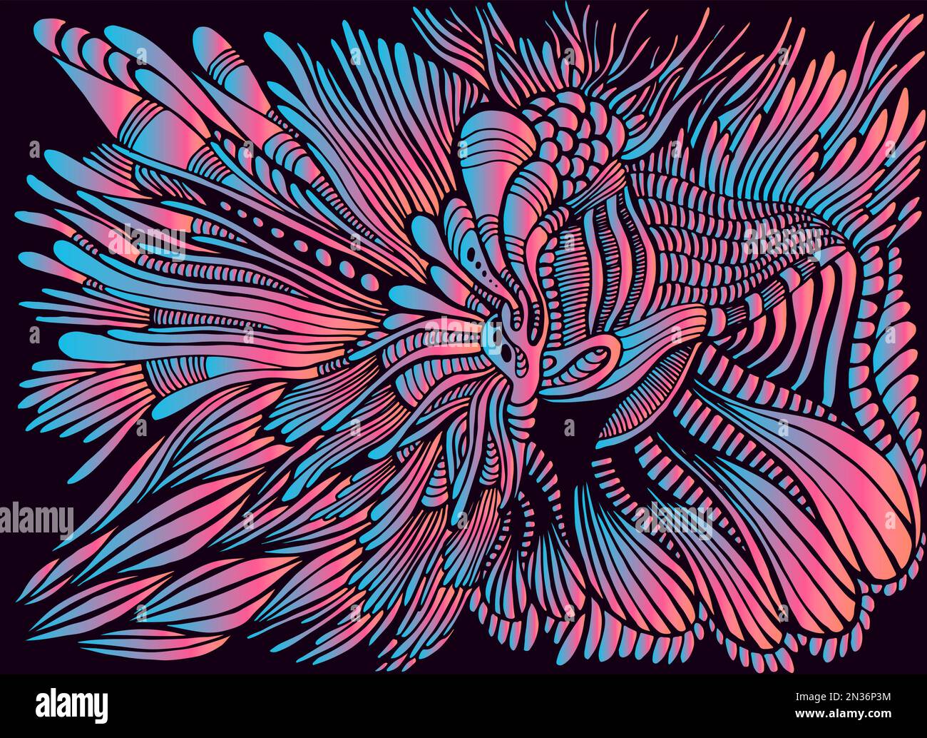 Purple polyps Stock Vector Images - Alamy