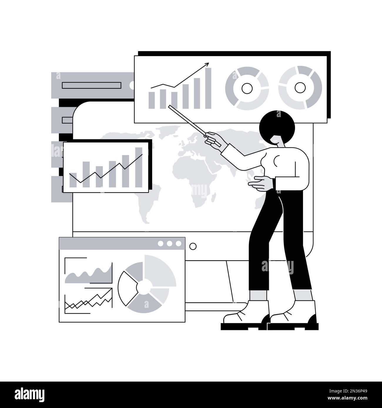 Dashboard service abstract concept vector illustration. Online ... Dashboard service abstract concept vector illustration. Online ...