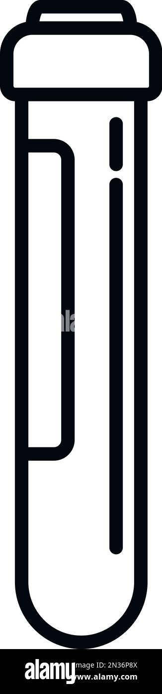 Bacteria test tube icon outline vector. Disease drug. Resistant medical ...