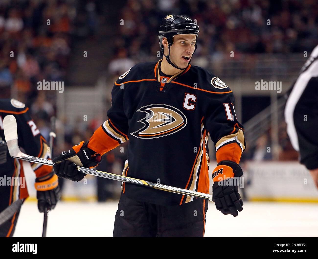 Anaheim Ducks' Ryan Getzlaf in an NHL hockey game against the New ...