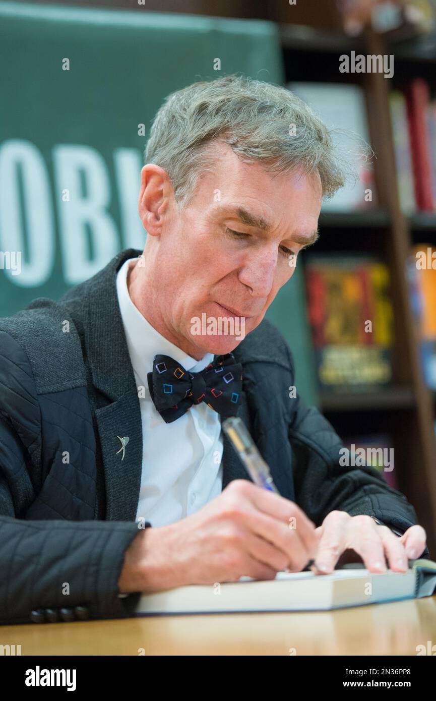 Bill Nye signs copies of his new book "Undeniable: Evolution and the ...
