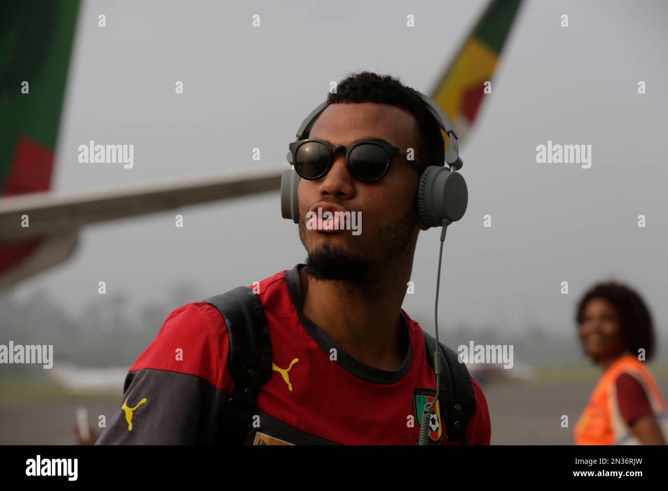 Cameroonian Soccer player, Eric Maxim Choupo-Moting arrived at the ...