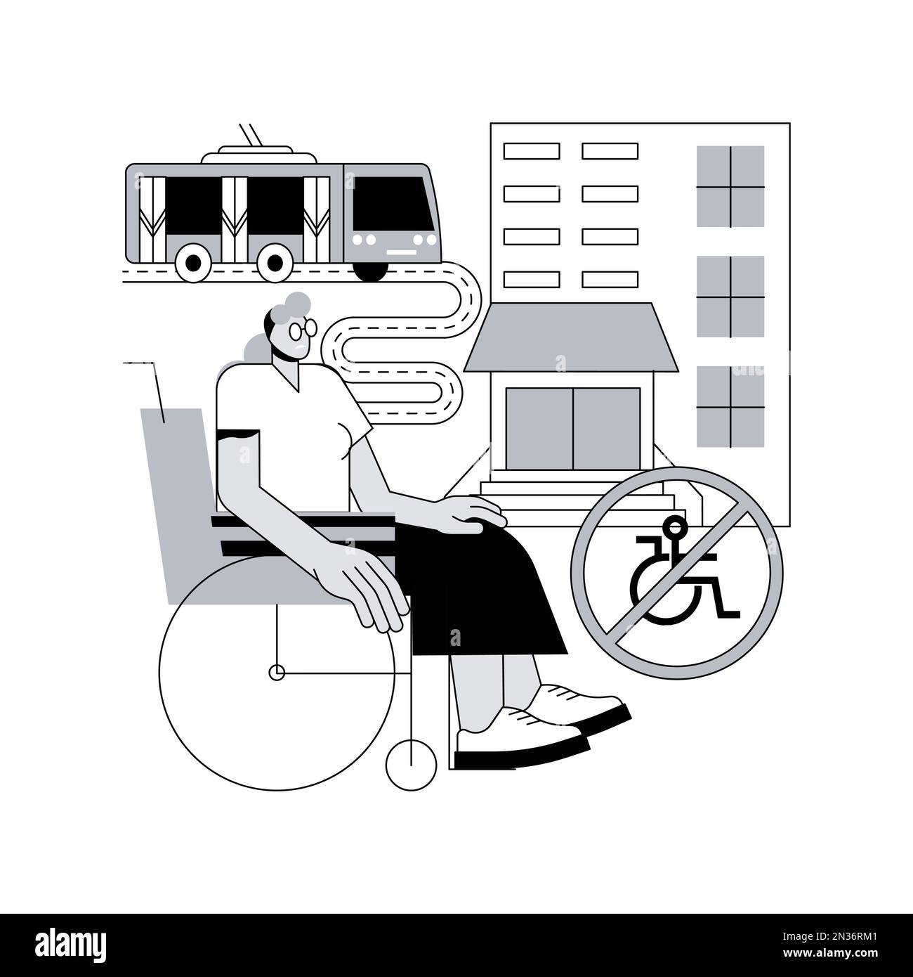Inaccessible environments abstract concept vector illustration ...