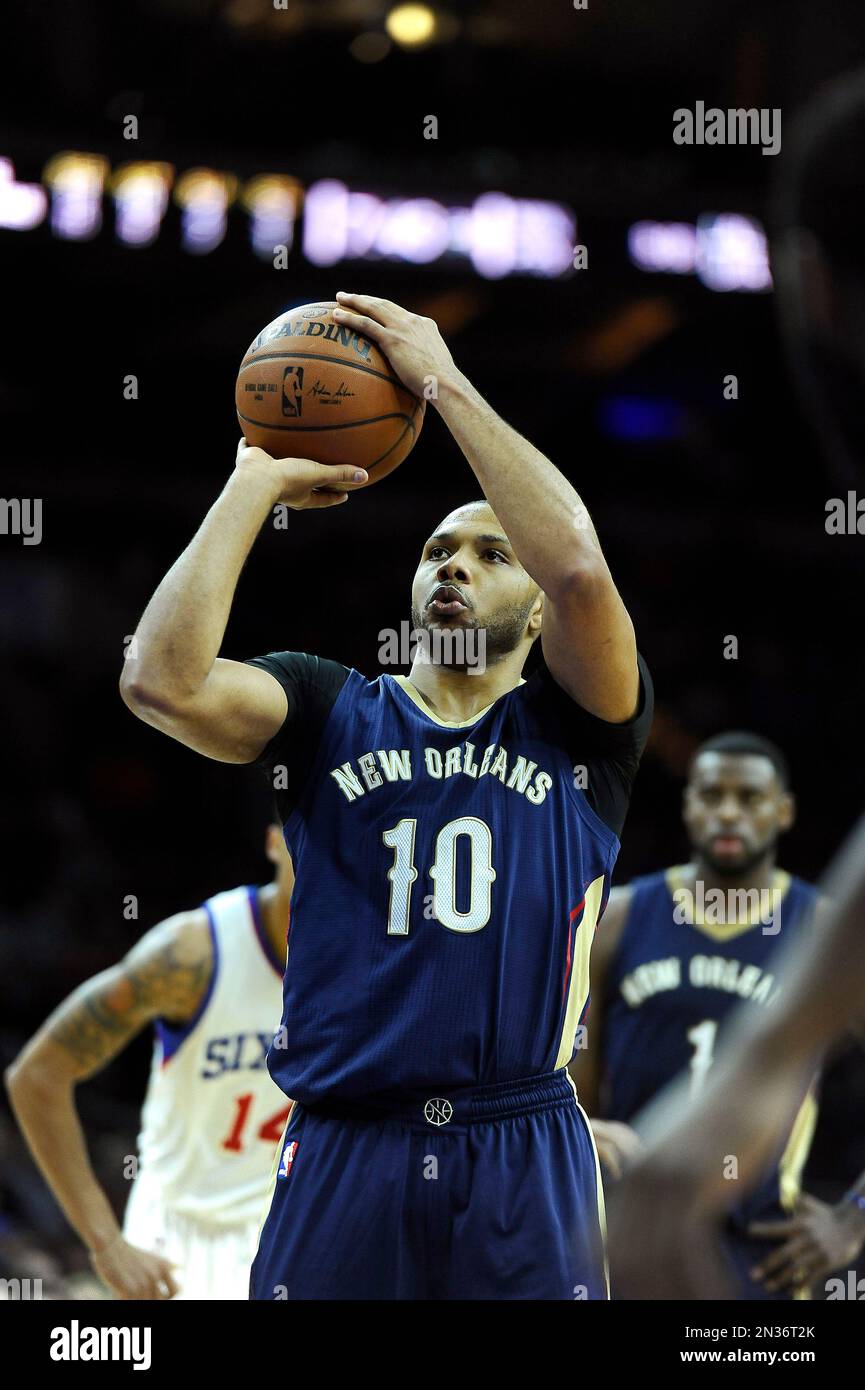 New Orleans Pelicans' Eric Gordon (10) is seen during an NBA basketball ...