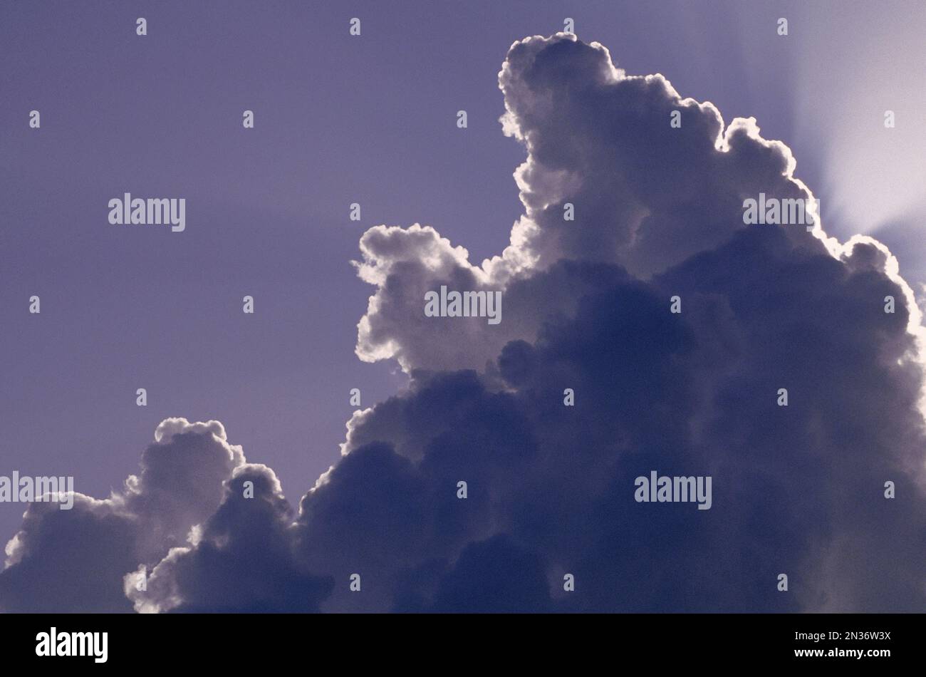 Clouds and Sun's Rays Stock Photo - Alamy