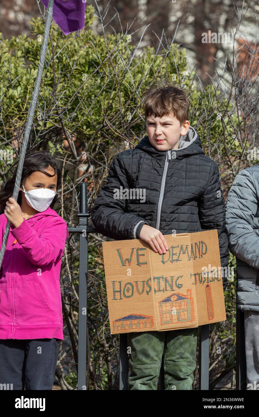 Feb. 5, 2023. Boston, MA. Latinx youth from City Life/Vida Urbana and ...