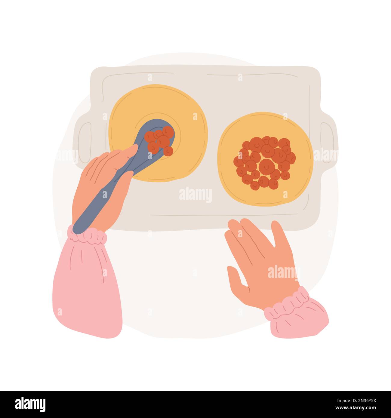 Spooning objects isolated cartoon vector illustration. Preschool ... Spooning objects isolated cartoon vector illustration. Preschool ...