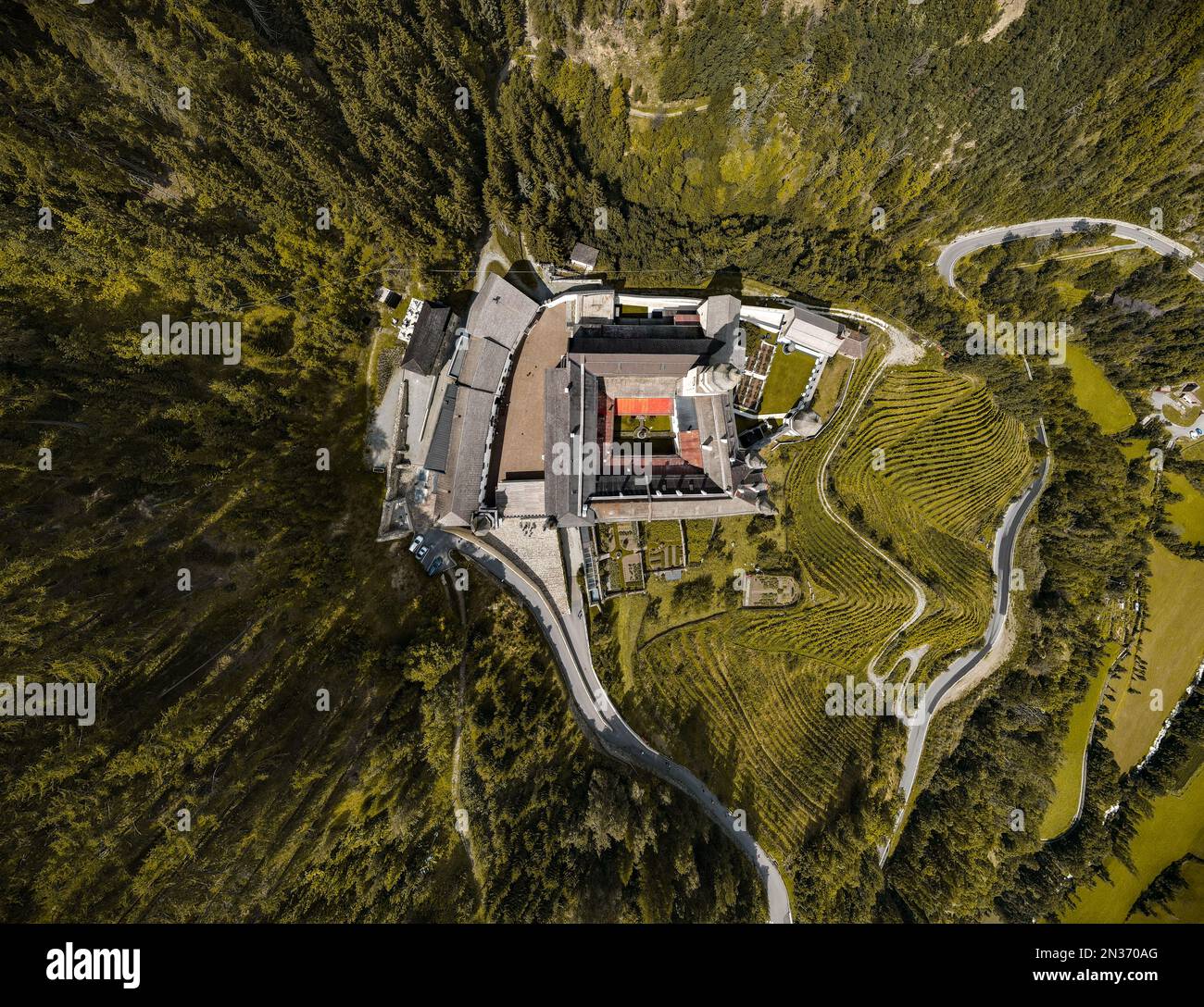 A beautiful shot of the Abbey of Monte Maria in Italy Stock Photo - Alamy