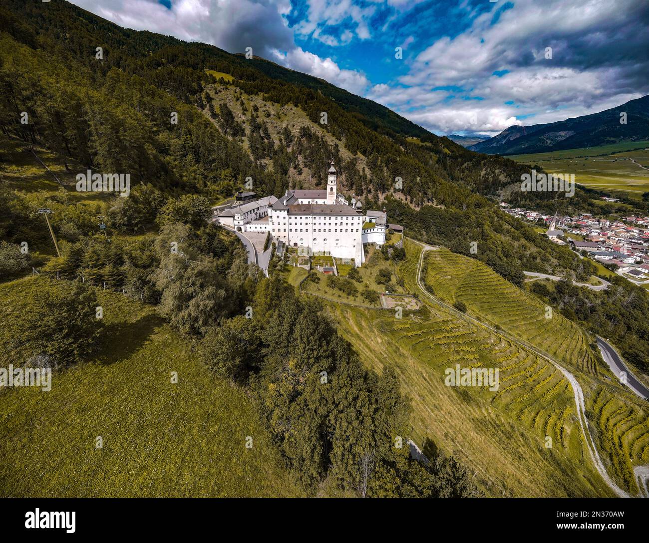 A beautiful shot of the Abbey of Monte Maria in Italy Stock Photo - Alamy