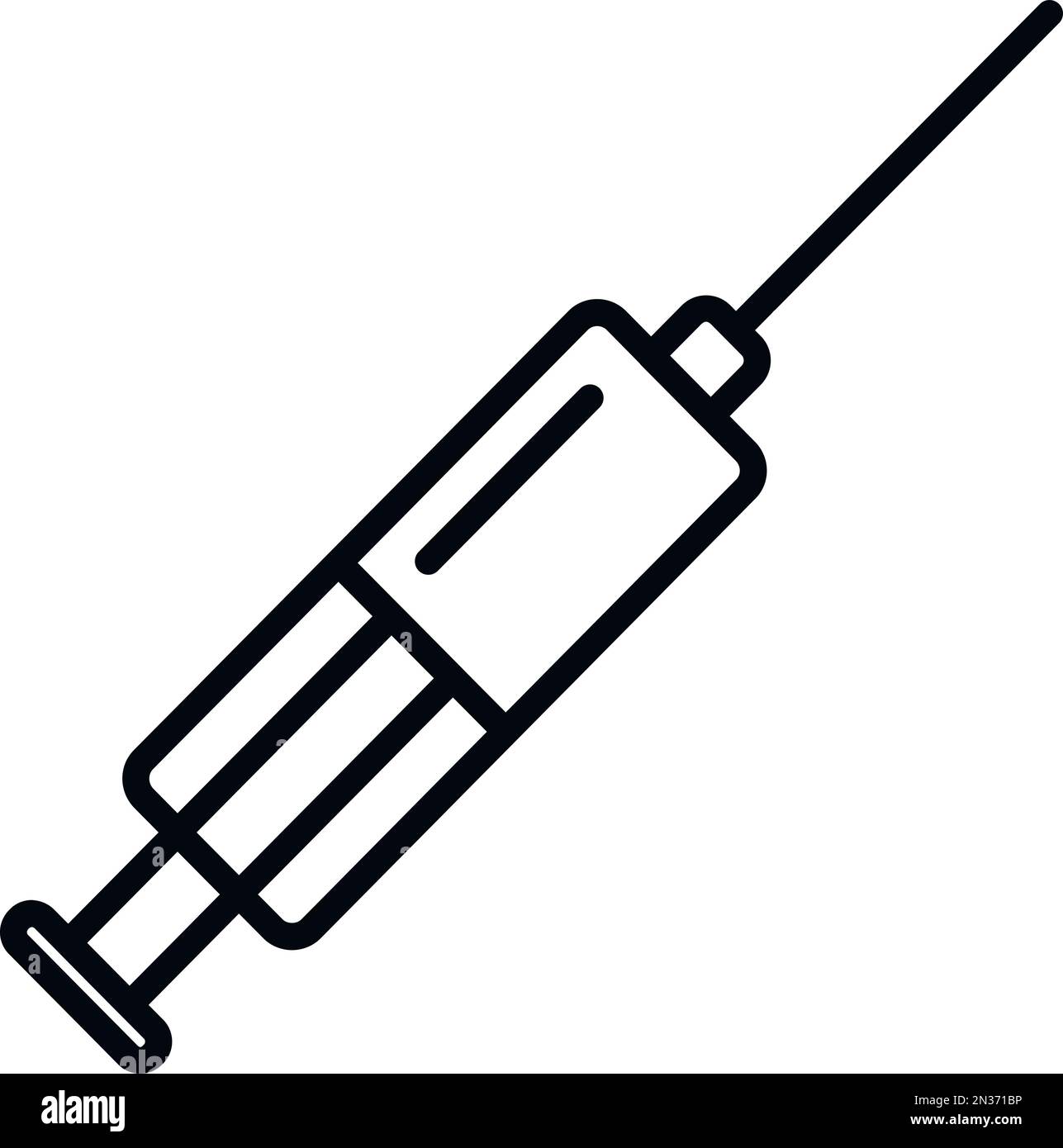 Syringe antibiotic resistance icon outline vector. Bacteria disease ...