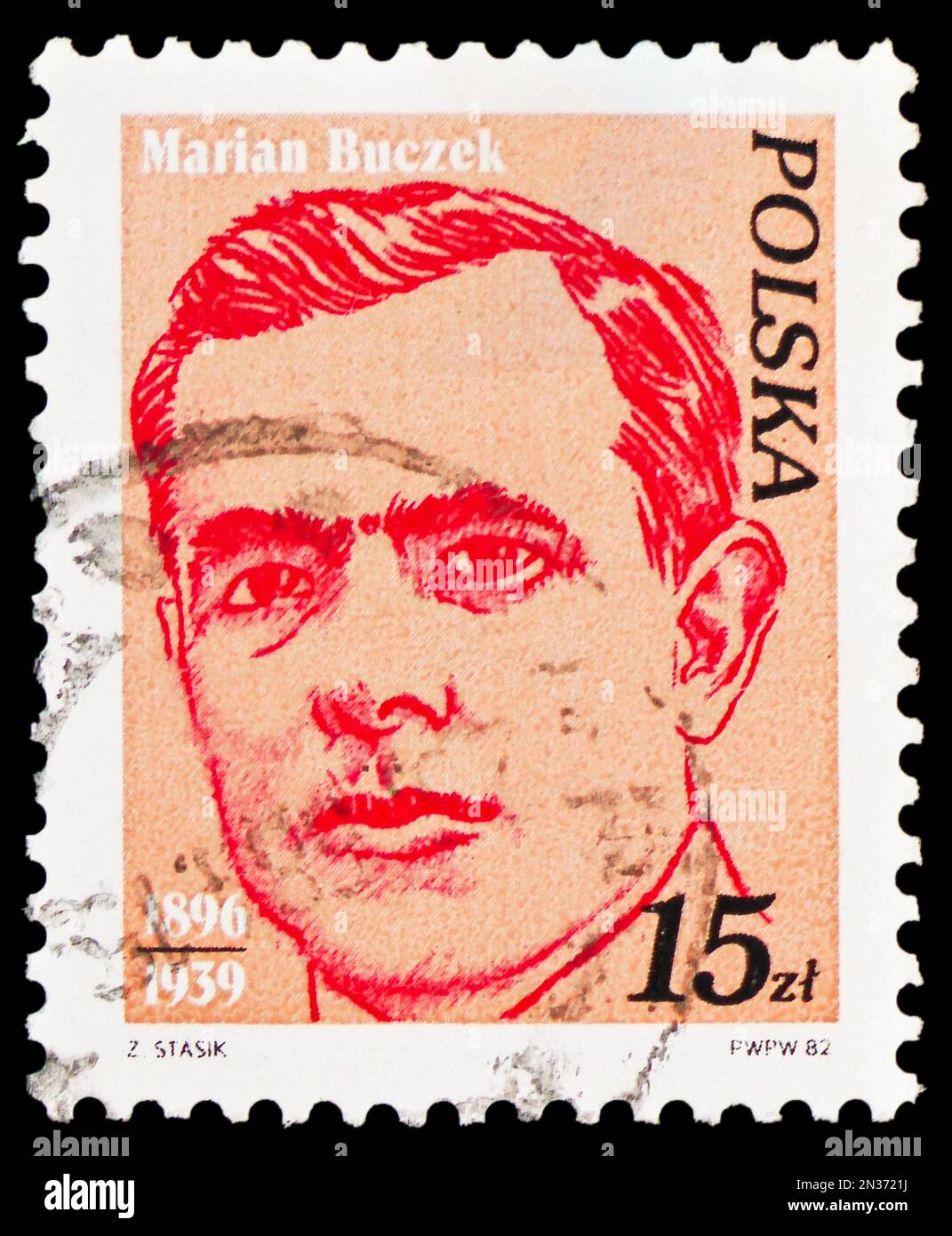 MOSCOW, RUSSIA - FEBRUARY 4, 2023: Postage stamp printed in Poland ...