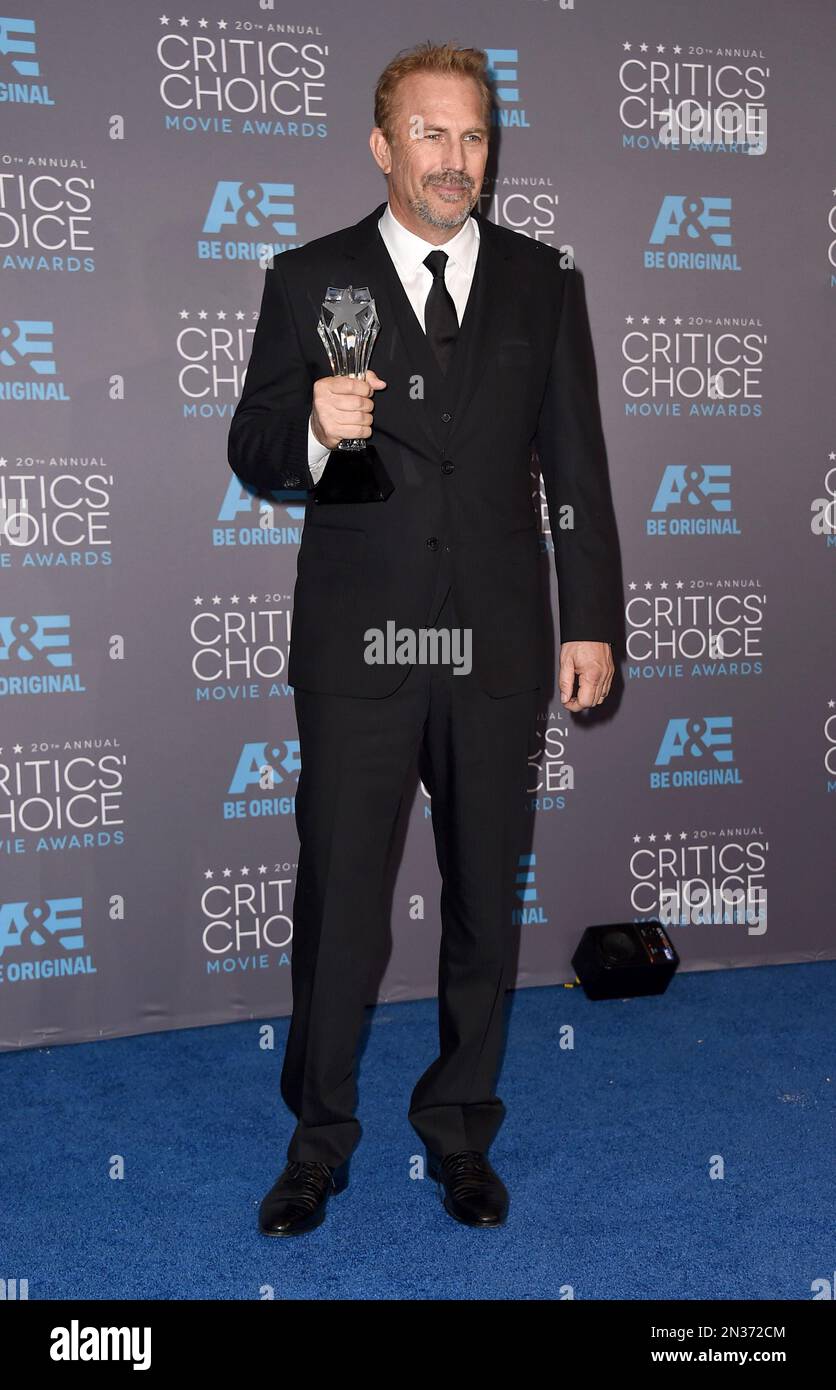Kevin Costner, winner of the lifetime achievement award, poses in the ...