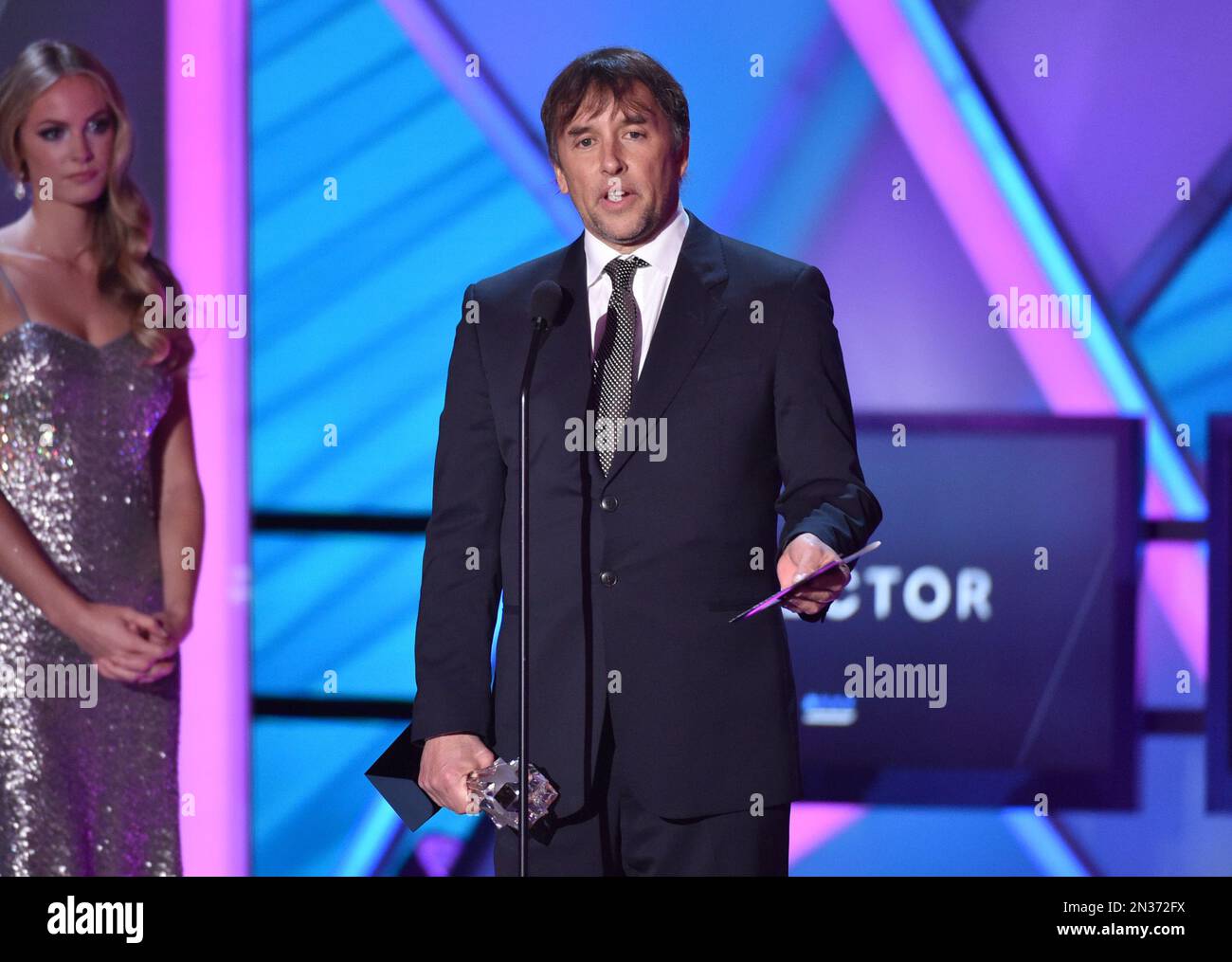 Richard Linklater accepts the best director award for “Boyhood” at the ...