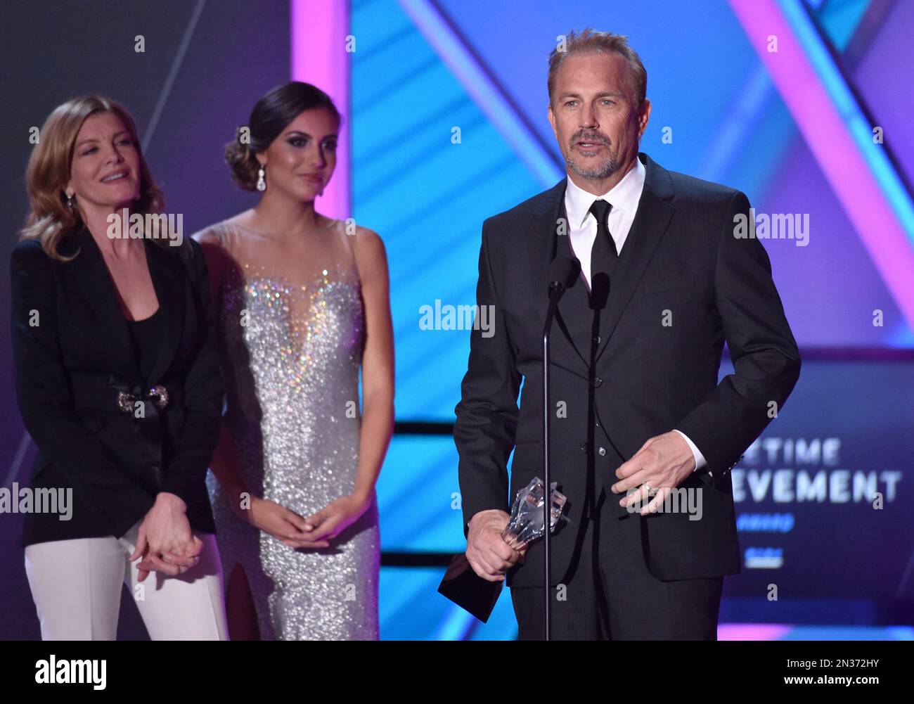 Kevin Costner accepts the lifetime achievement award at the 20th annual ...