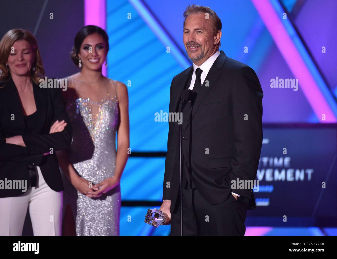 Kevin Costner accepts the lifetime achievement award at the 20th annual ...