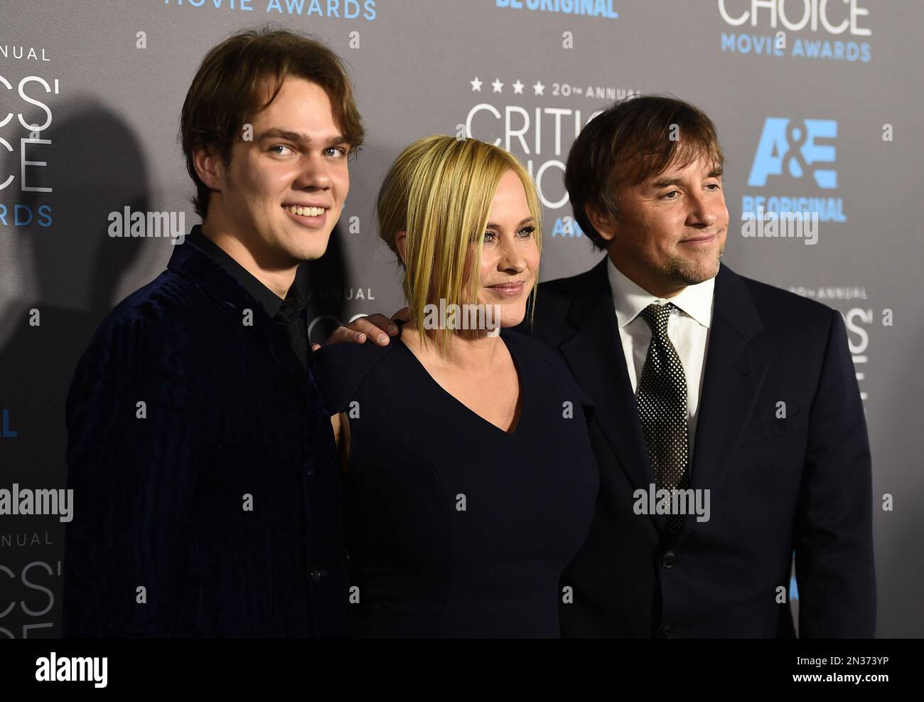 Ellar Coltrane, from left, Patricia Arquette and Richard Linklater ...