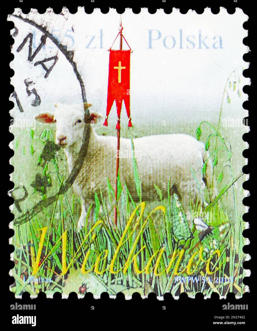 MOSCOW, RUSSIA - FEBRUARY 4, 2023: Postage stamp printed in Poland ...