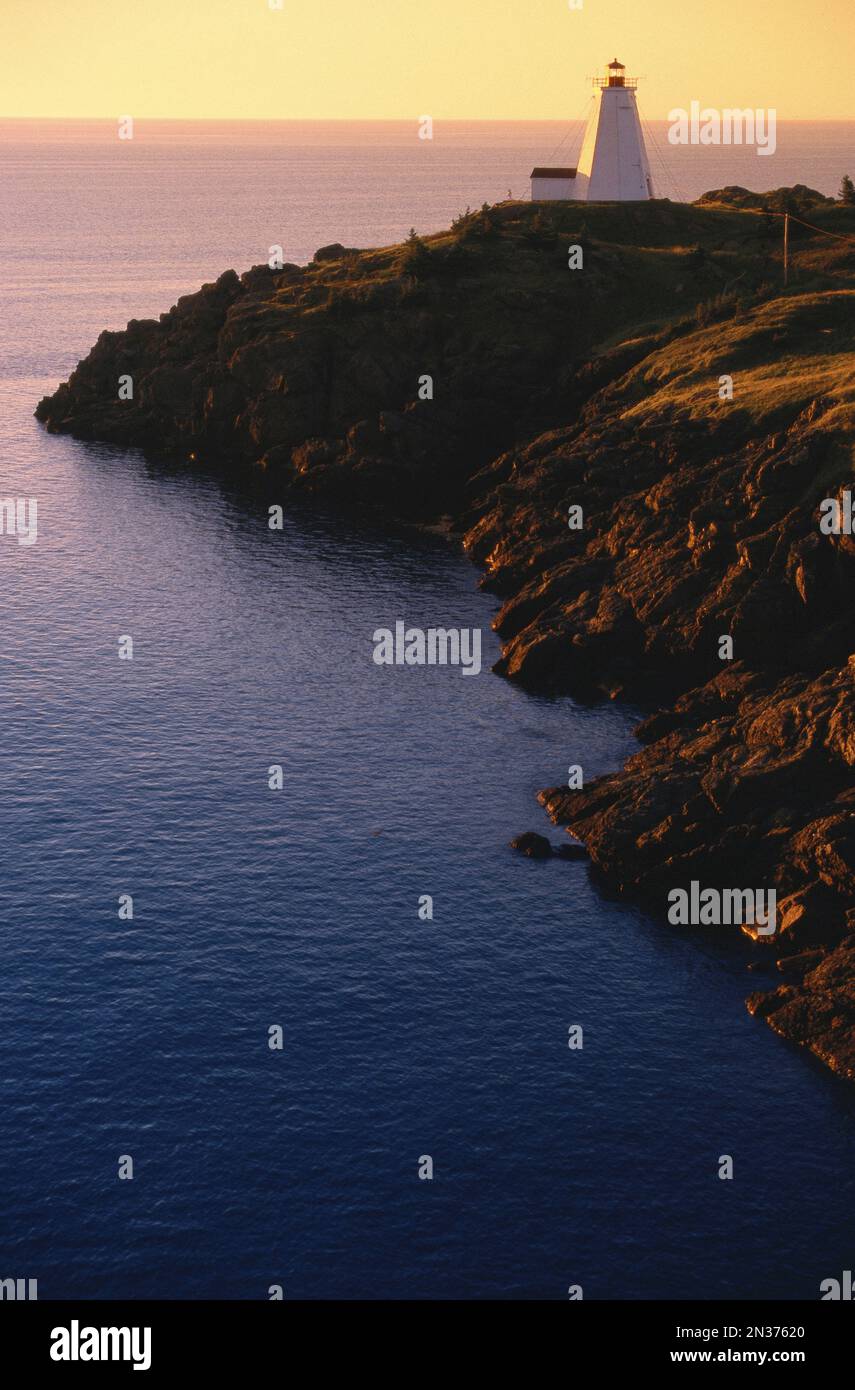 Swallowtail Lighthouse at Sunrise, Grand Manan Island, New Brunswick, Canada Stock Photo - Alamy