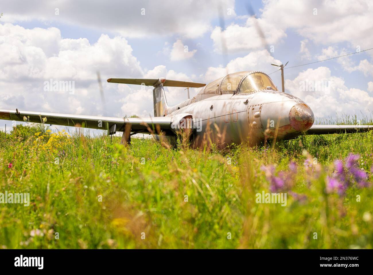 Old abandoned airfield with abandoned planes Stock Photo - Alamy
