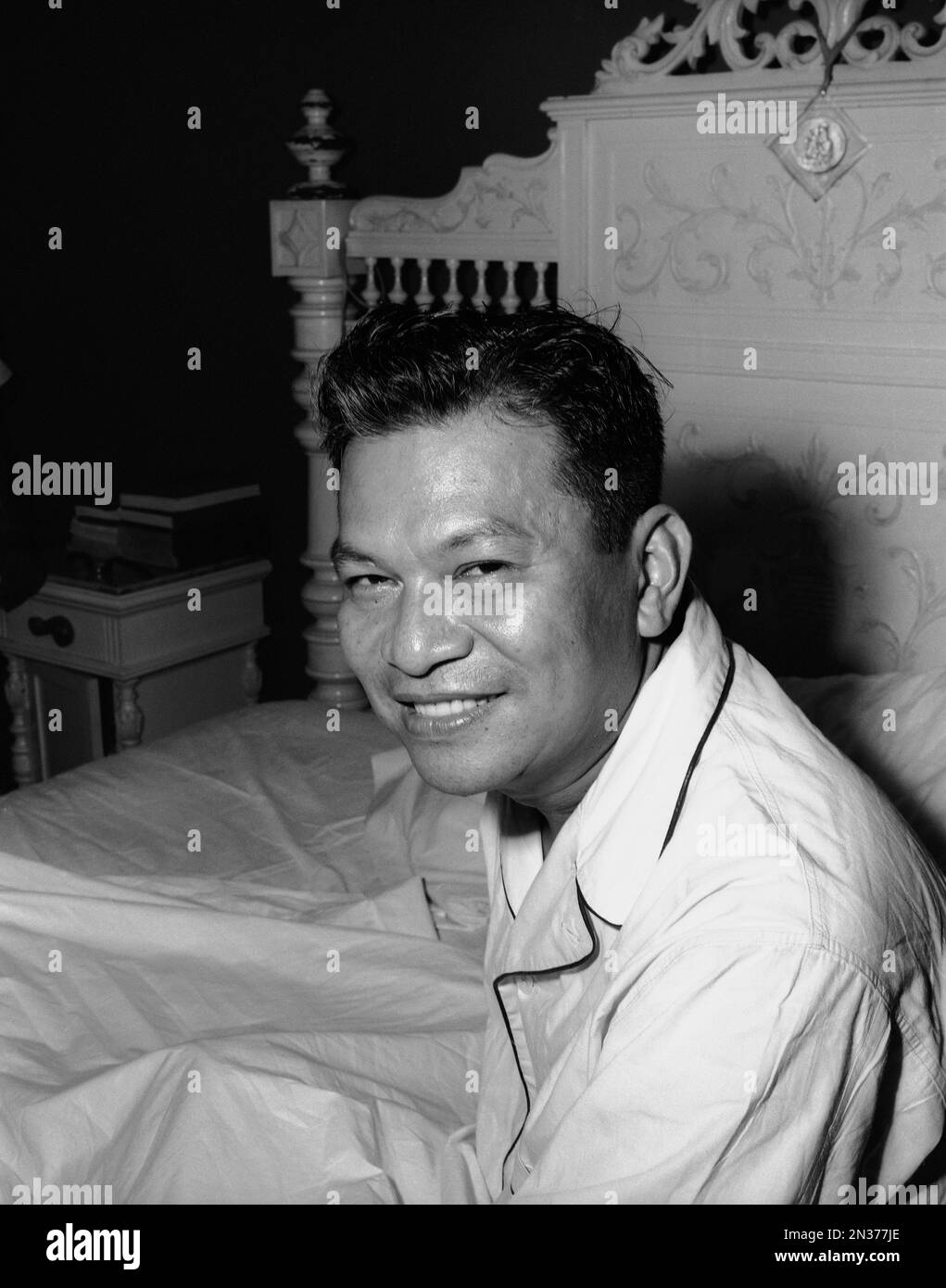 President Ramon Magsaysay of the Philippines is shown after completing ...