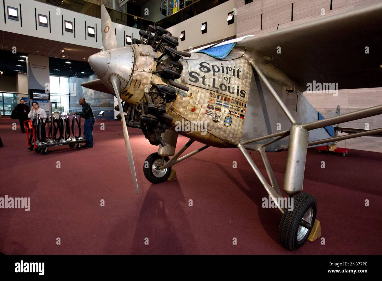 Charles Lindbergh’s “Spirit of St. Louis” aircraft, one of the premiere ...