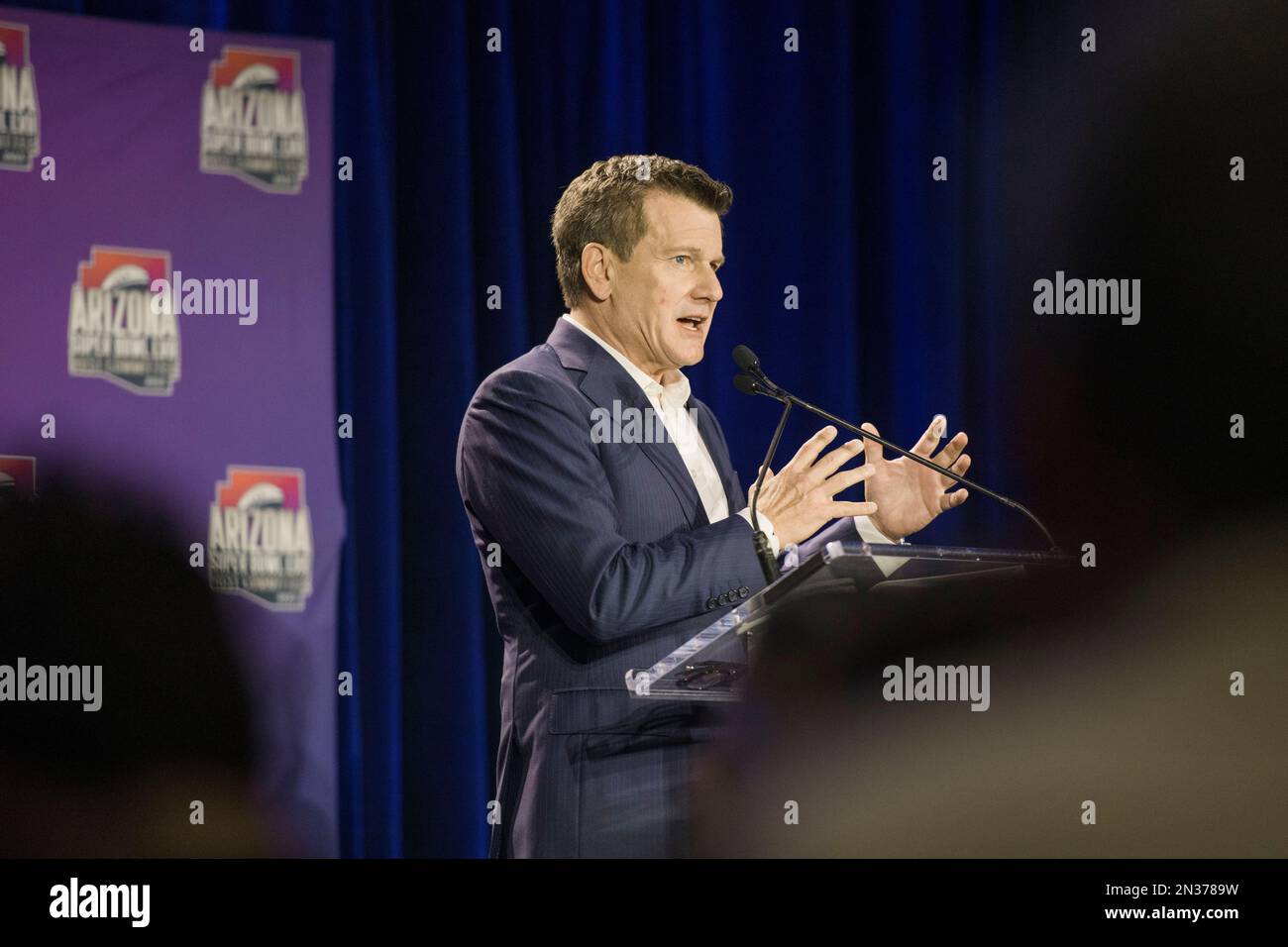 Michael Bidwell, Arizona Cardinals owner, spoke at the Welcome to ...