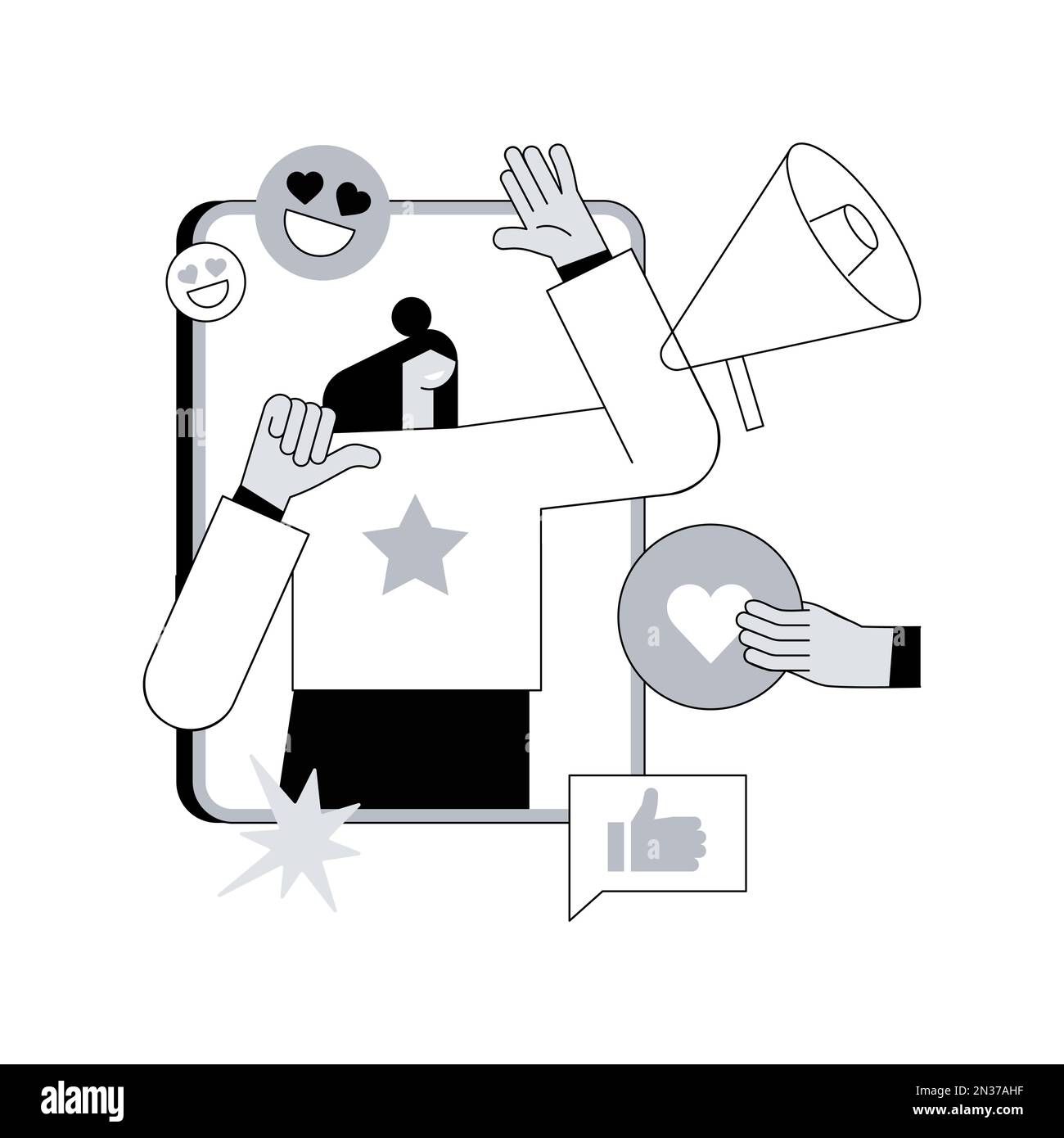 Brand persona abstract concept vector illustration. Brand ...