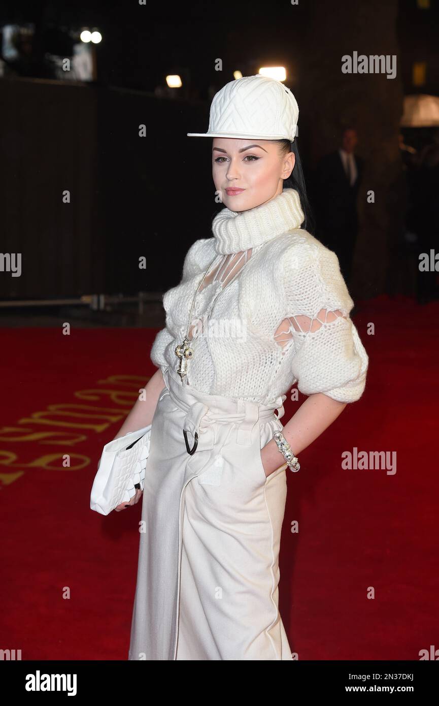 Model Victoria Modesta poses for photographers upon arrival at the ...