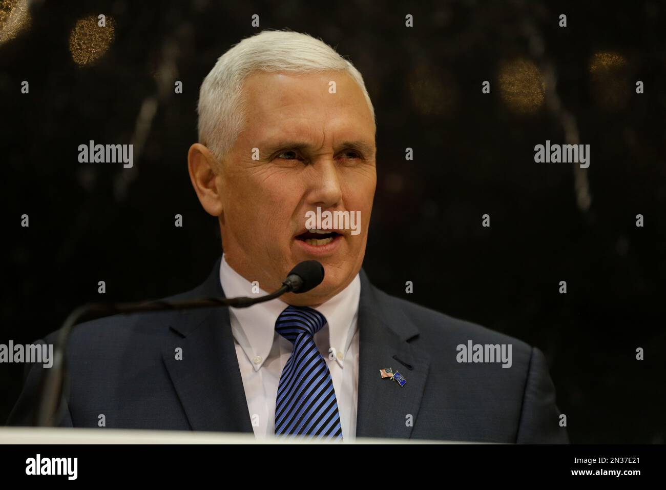 Indiana Gov. Mike Pence delivers his State of the State address to a ...