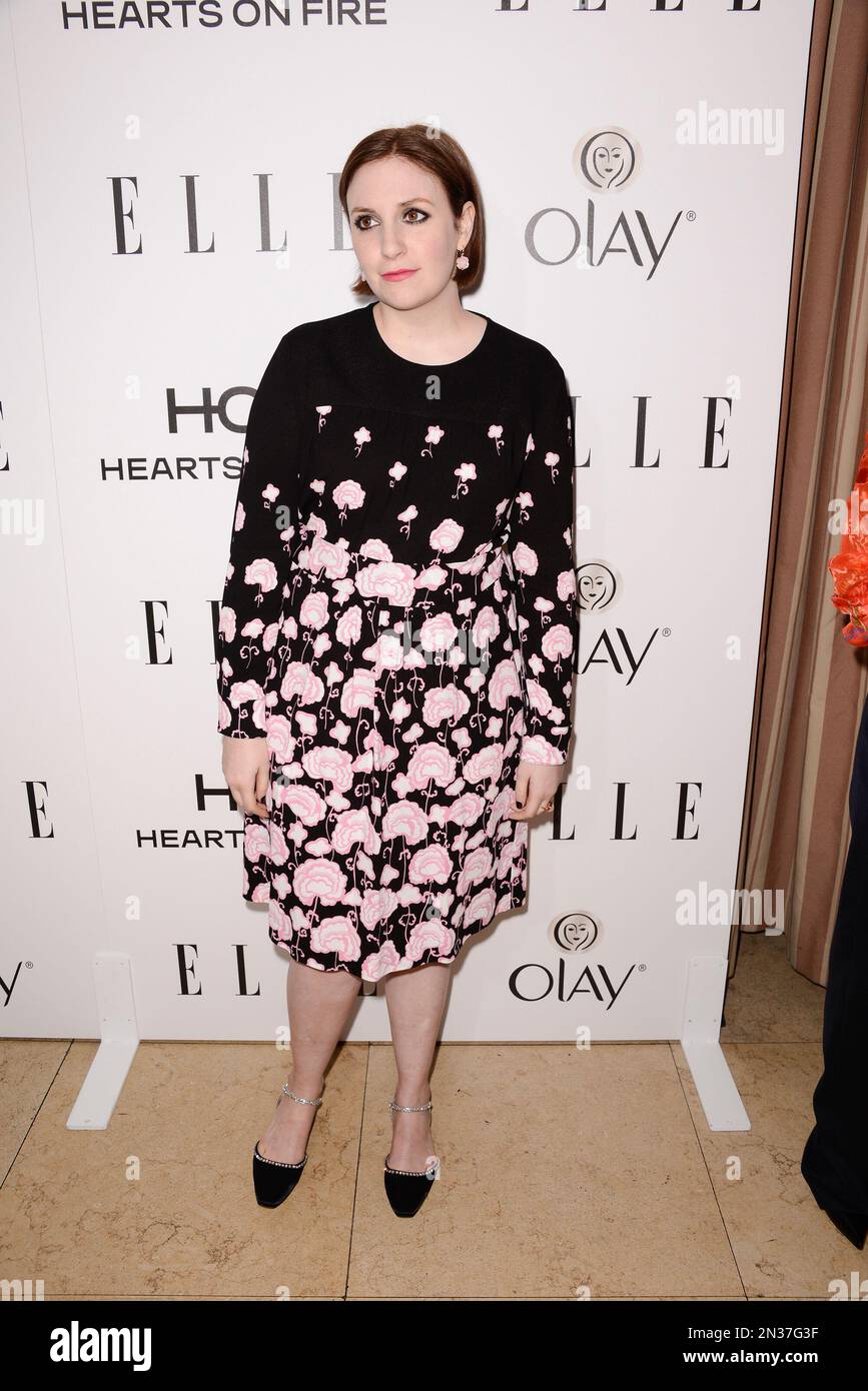 Actress Lena Dunham attends the Elle annual Women in Television ...