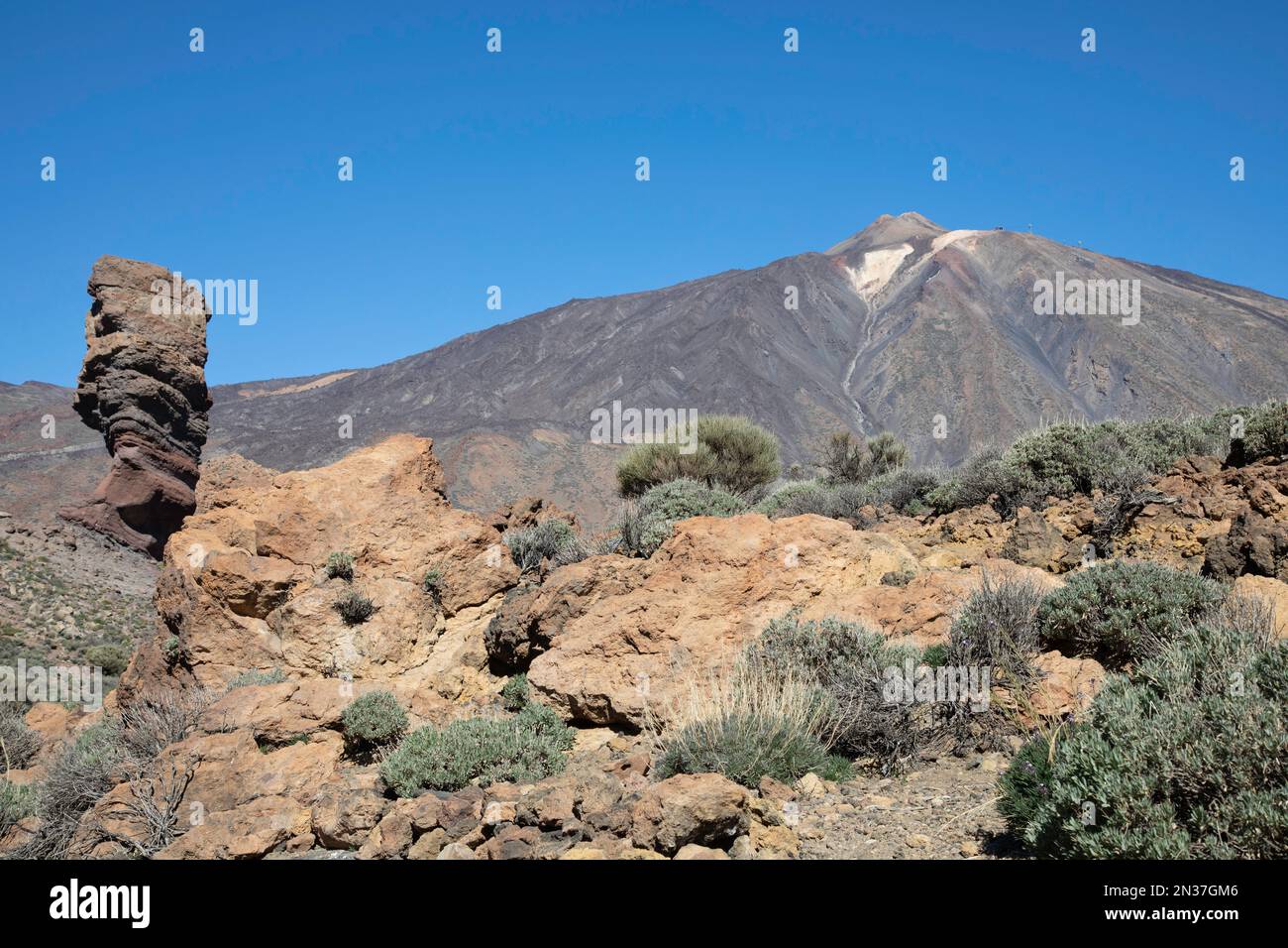 Desert volcanic scenery at mount Tiede Tenerife Spain Stock Photo - Alamy