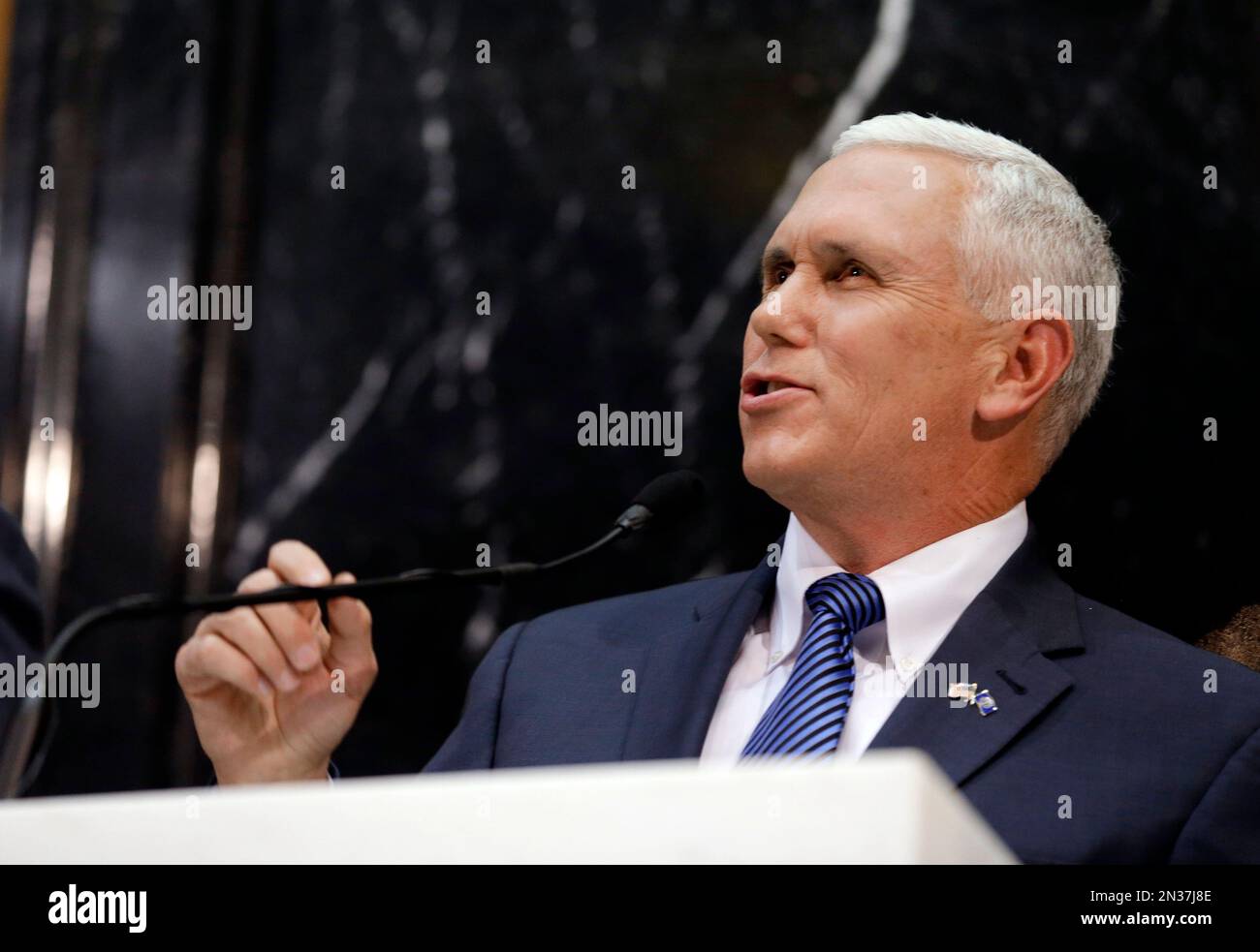 Indiana Gov. Mike Pence delivers his State of the State address to a ...