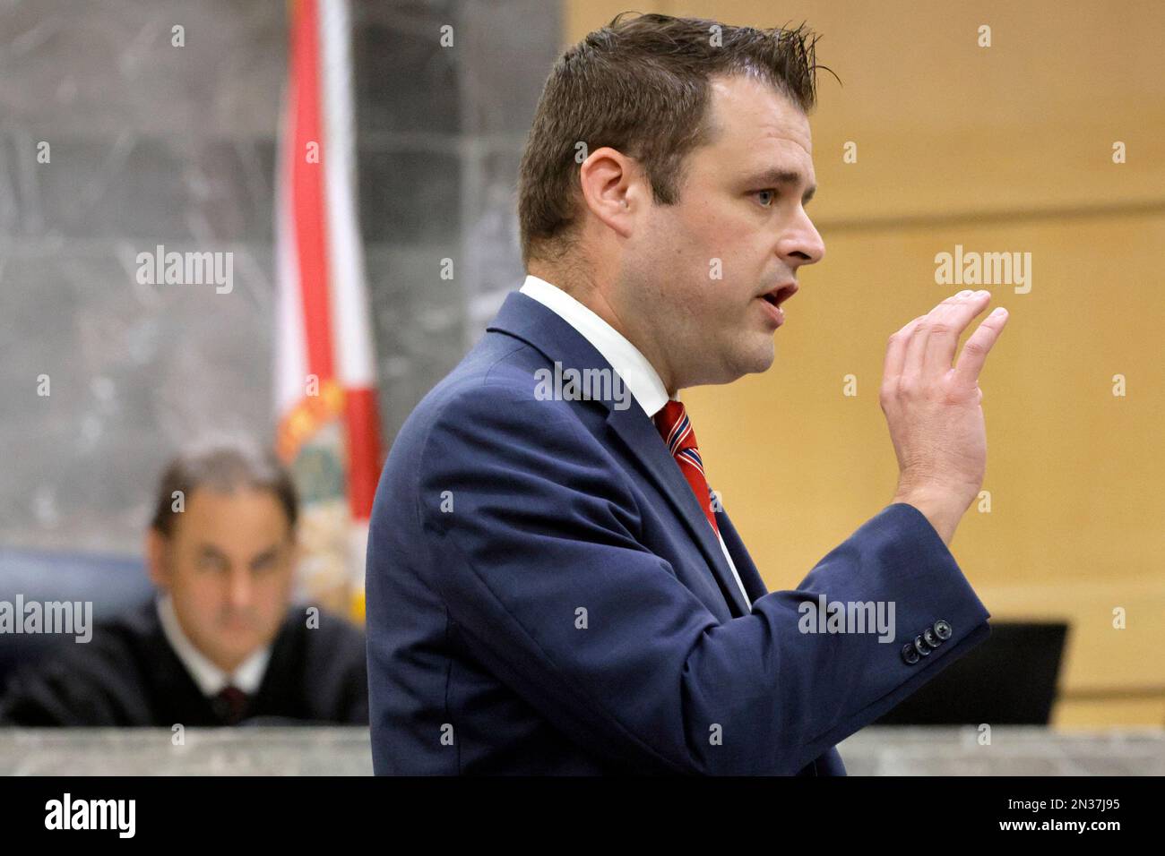 Shooting suspect Michael Boatwright's attorney, Joseph Kimok, gives his ...