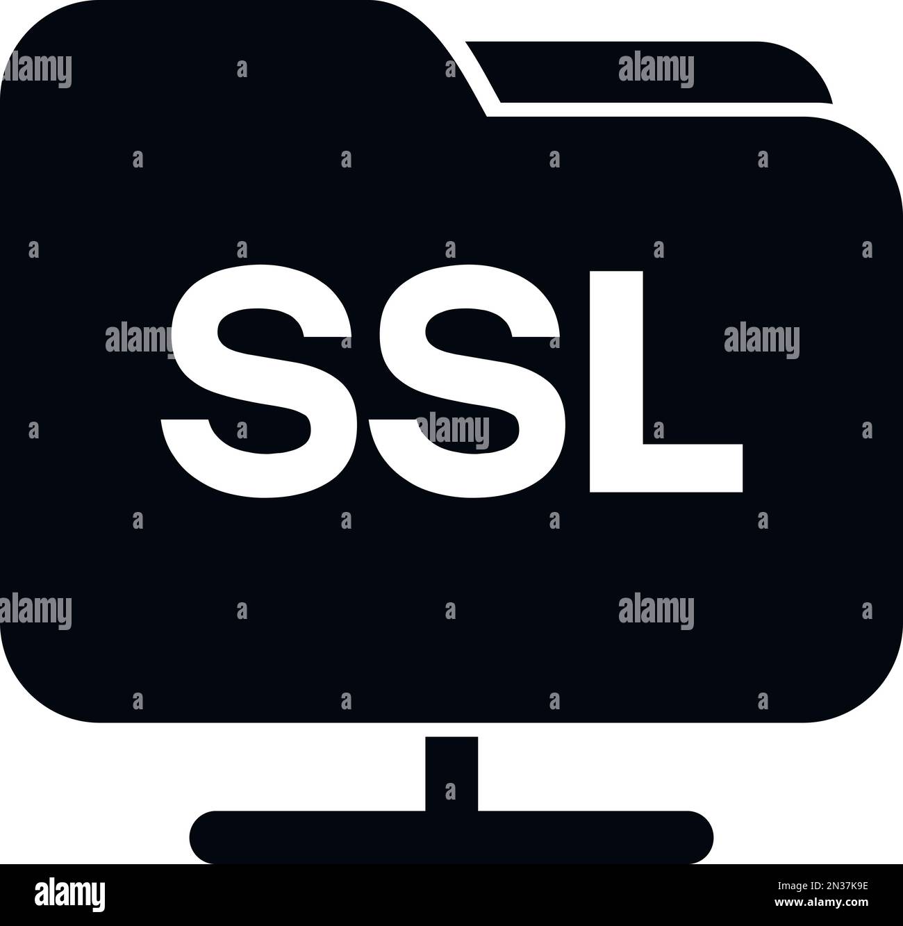 Folder SSL certificate icon simple vector. Security data. Web safe Stock Vector Image & Art - Alamy